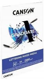Canson Blok Graduate Lettering Mixmedia A4 20 200G - Ceny i opinie ...