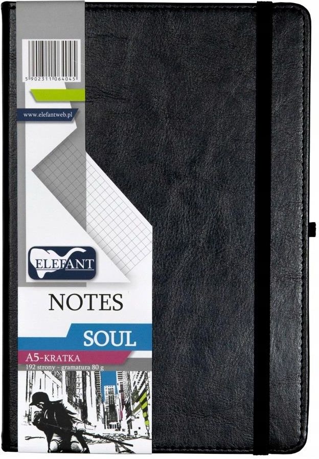 Elefant Notes A5 Kratka Soul Czarny - Ceny i opinie - Ceneo.pl