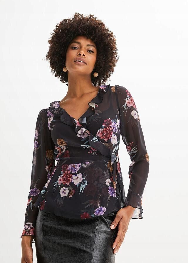Bodyflirt Boutique Bluzka Z SZYFONU__44 - Ceny i opinie - Ceneo.pl