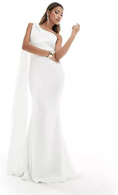 True Violet Satynowa Maxi Sukienka Asymetria Połysk 0WX NJ1__XXL - Ceny ...