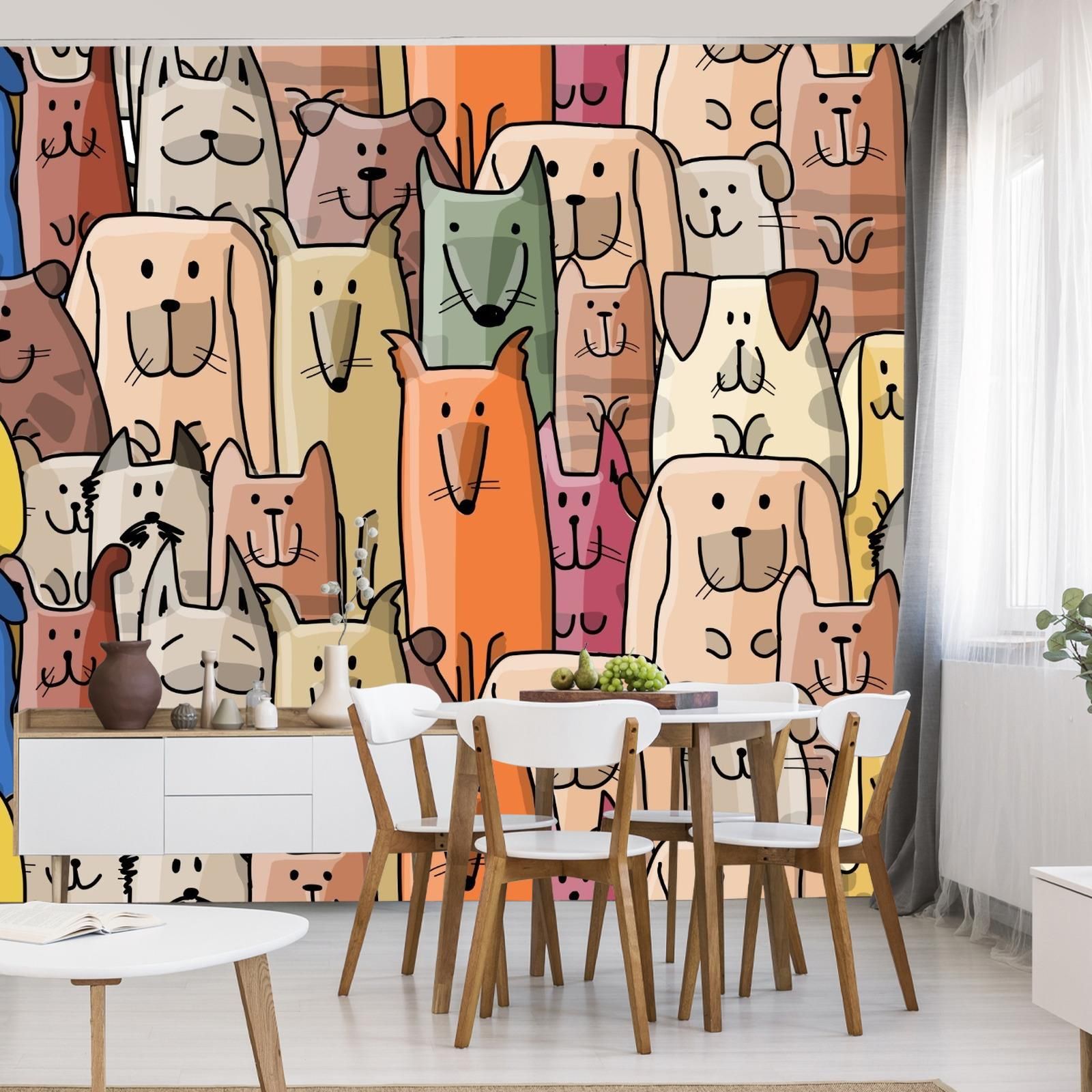 Doboxa Fototapeta Kolorowe Bajkowe Psy Vinyl 135X90 - Opinie i ceny na ...