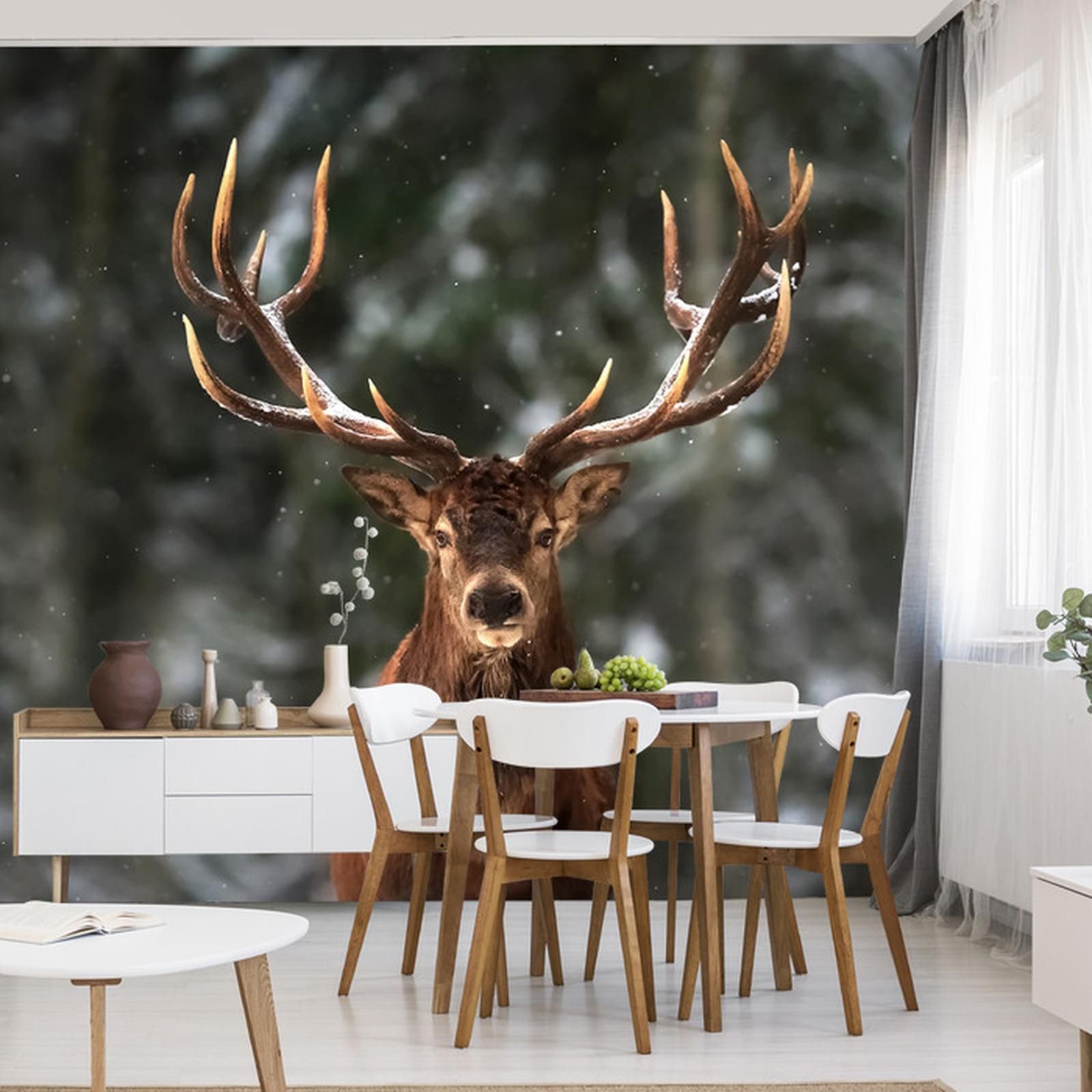 Doboxa Fototapeta Jeleń W Lesie Vinyl 368X254 - Opinie i ceny na Ceneo.pl