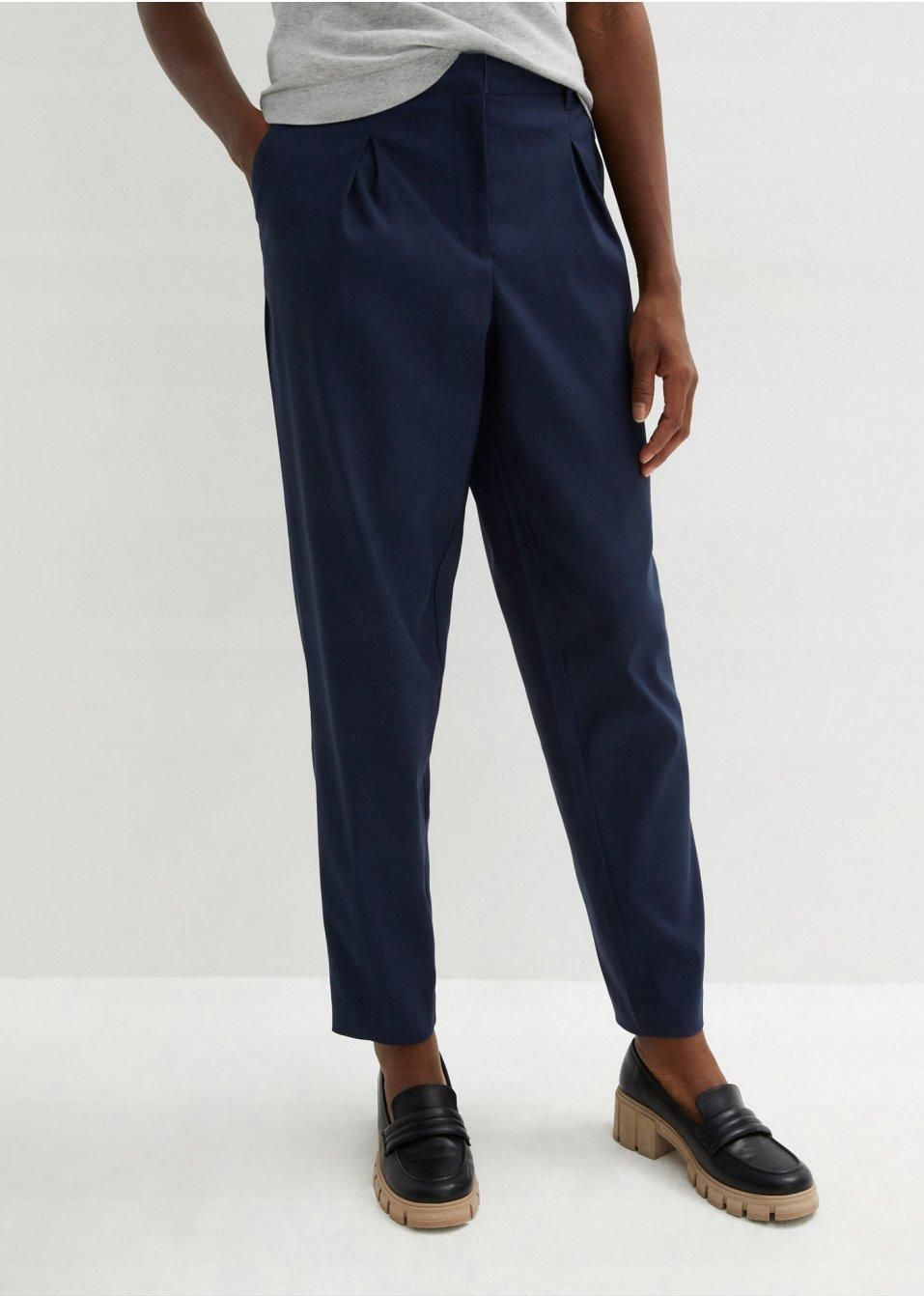 Granatowe Spodnie Damskie __52 - Ceny i opinie - Ceneo.pl