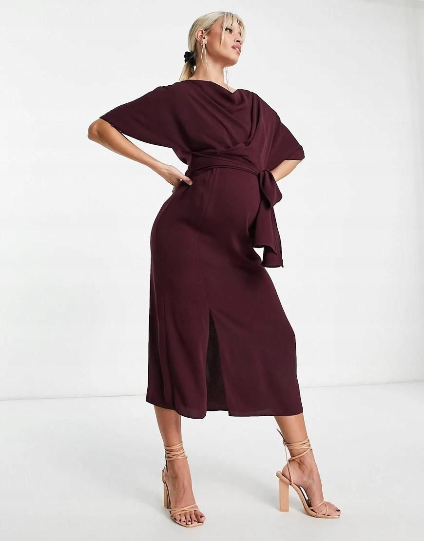 Asos Maternity nic Odkryte Sukienka MIDI Plecy Drapowana M NH8 - Ceny i ...