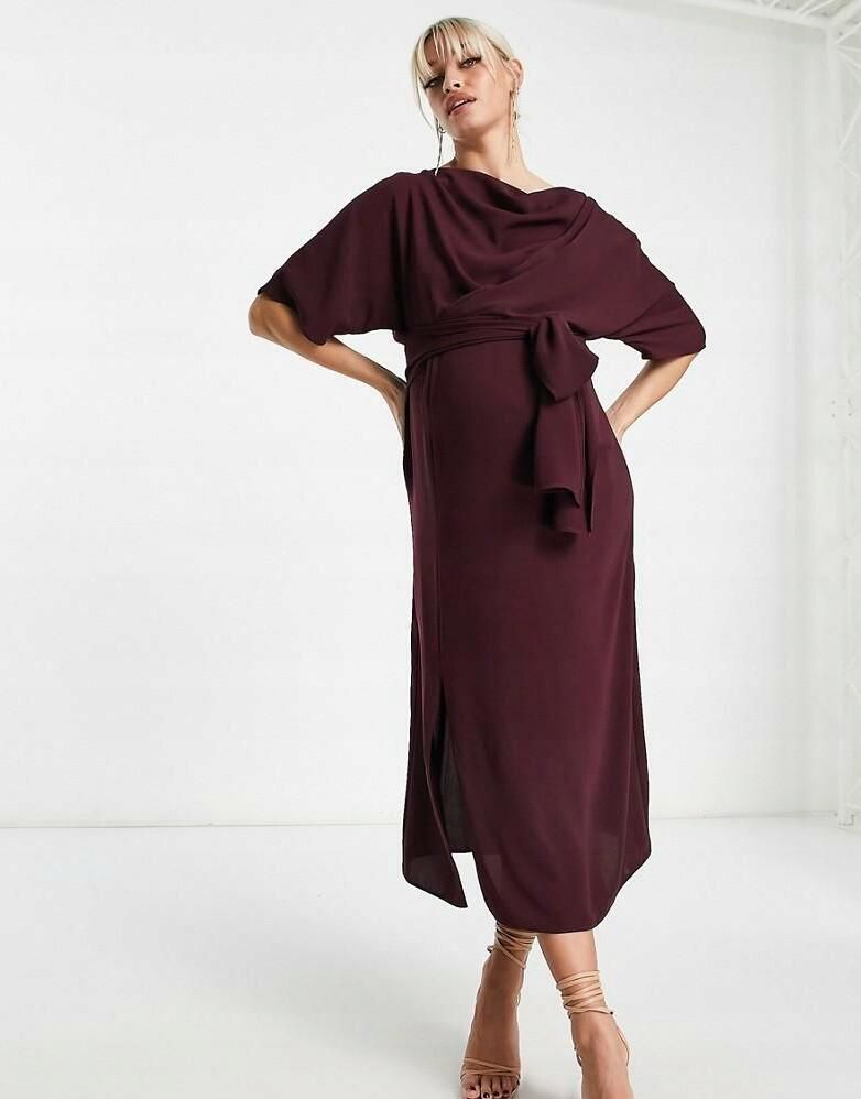 Asos Maternity nic Odkryte Sukienka MIDI Plecy Drapowana M NH8 - Ceny i ...