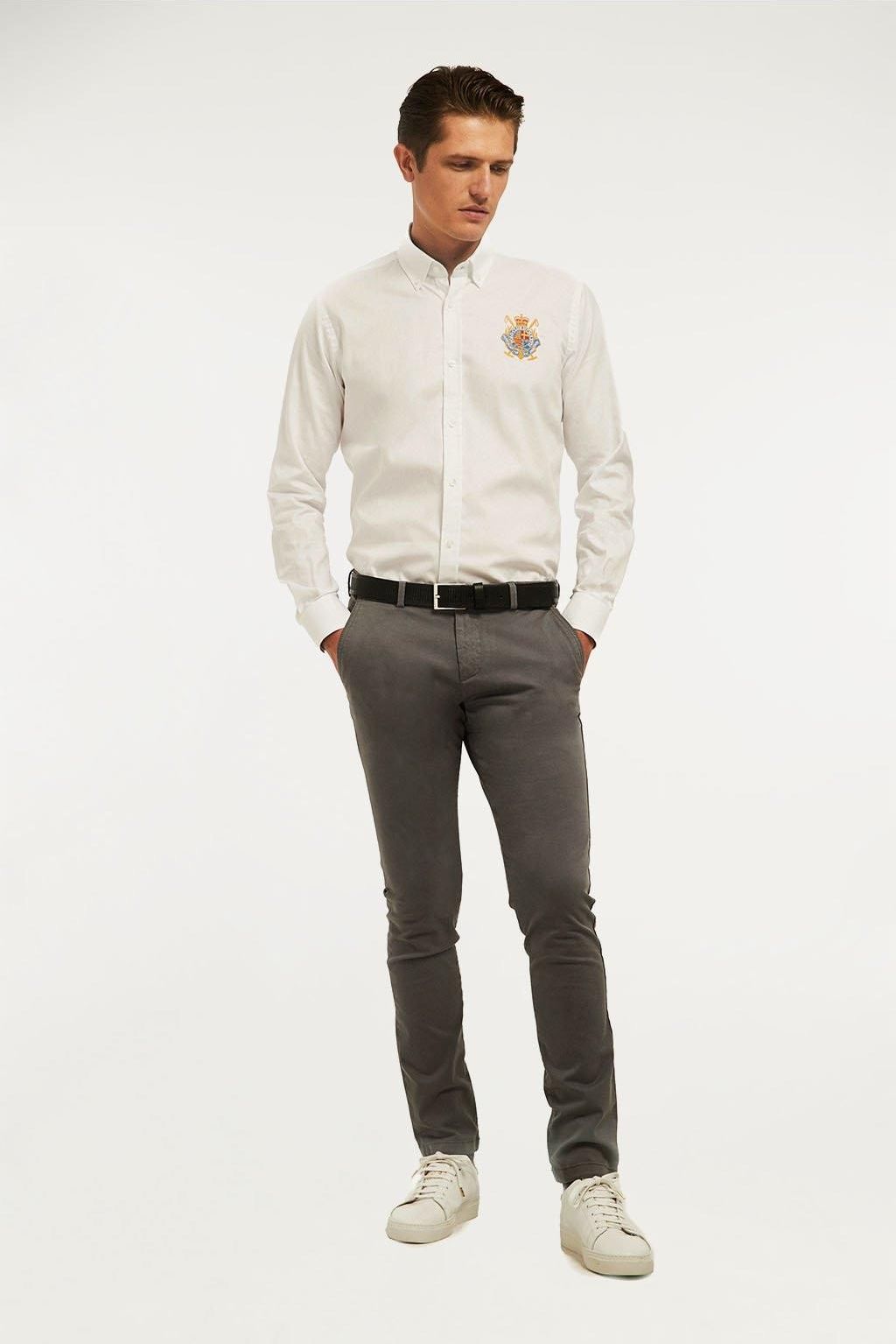 M8D314 Polo Club Szare Spodnie Materiałowe Chinos Slim Fit 38 - Ceny i ...