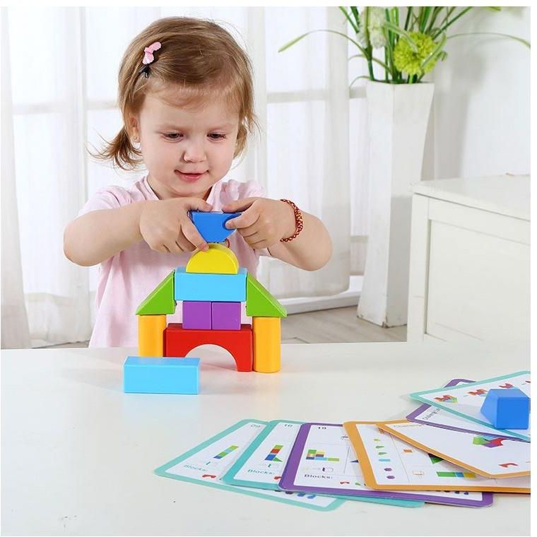 Tooky Toy Gra Drewniane Klocki Block Game - Ceny i opinie - Ceneo.pl