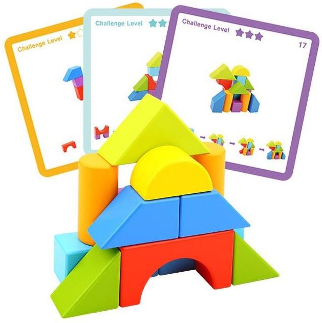 Tooky Toy Gra Drewniane Klocki Block Game - Ceny i opinie - Ceneo.pl