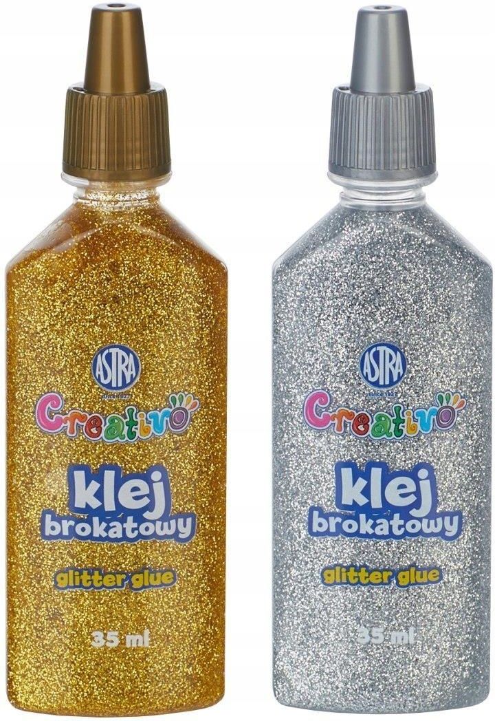Klej Brokatowy 35Ml Złoty I Srebrny Astra Plastyka Dekoracyjny Z ...