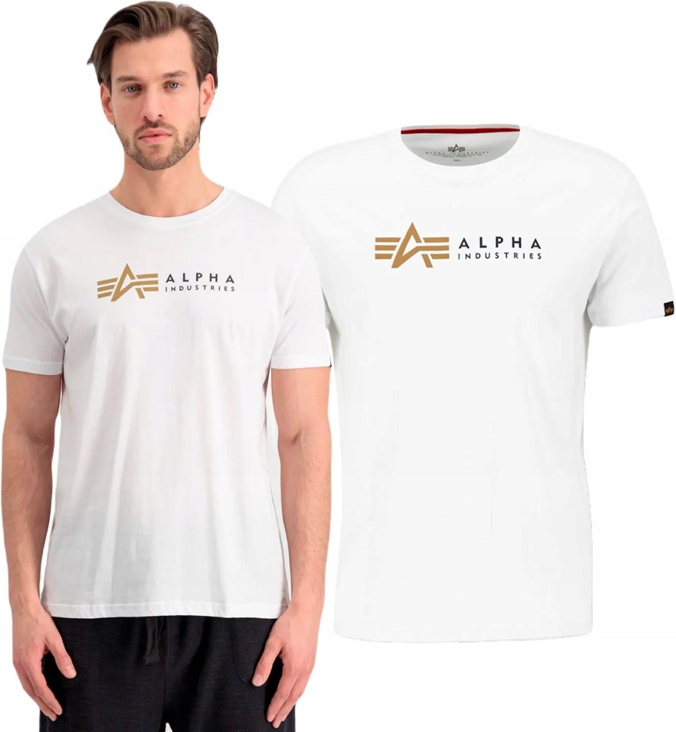 Koszulka Alpha Industries Alpha Label T 118502 09 Biała XXL - Ceny i ...