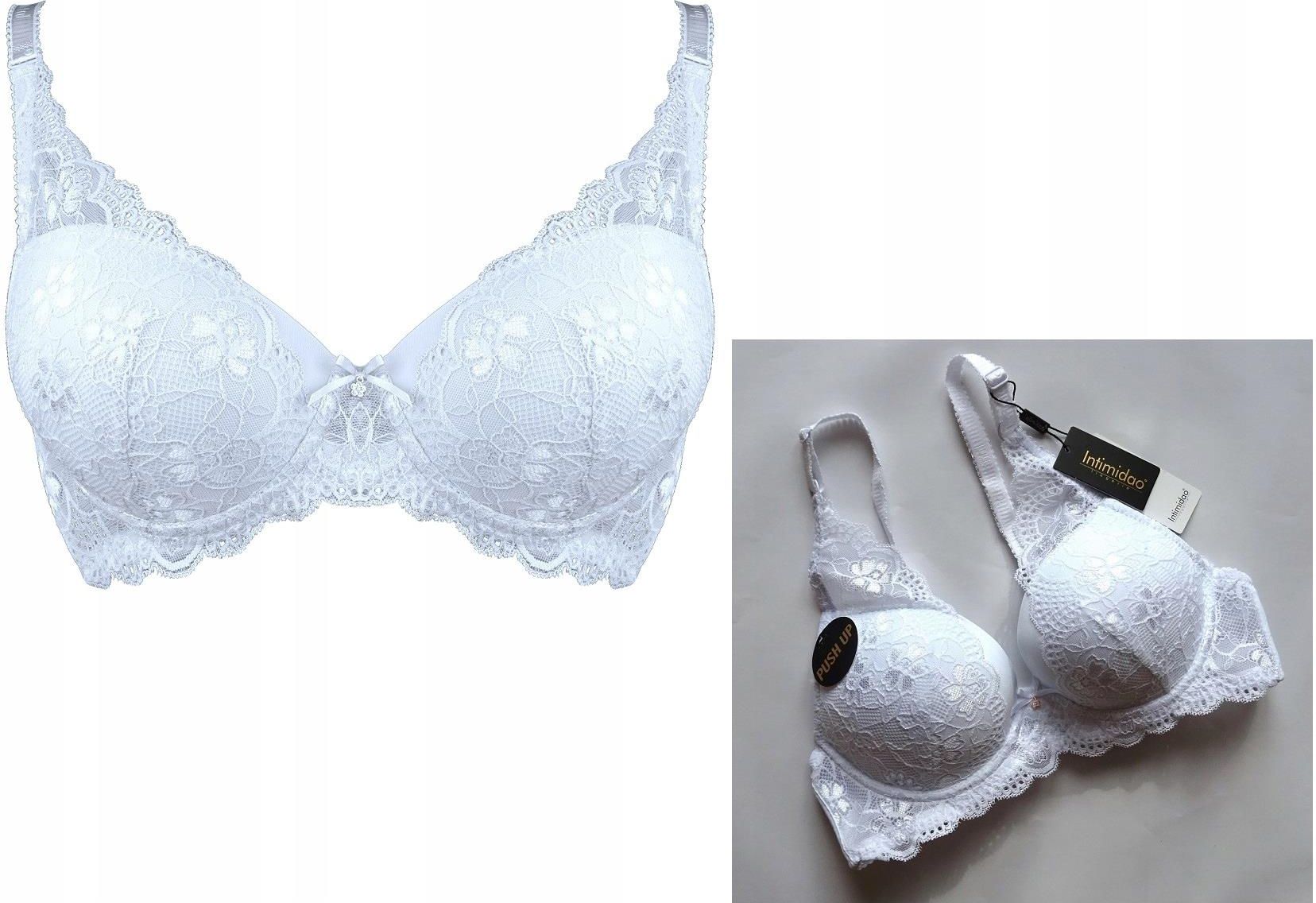 Intimidao koronkowy biustonosz Max push up biały 80 B - Ceny i opinie - Ceneo.pl