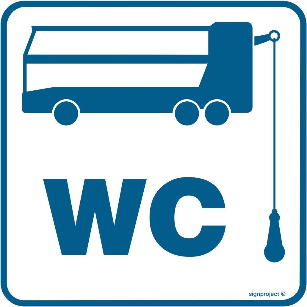 Signproject Znak Ra107 Toaleta 3, 300X300 Mm, Fn - Folia Samoprzylepna ...