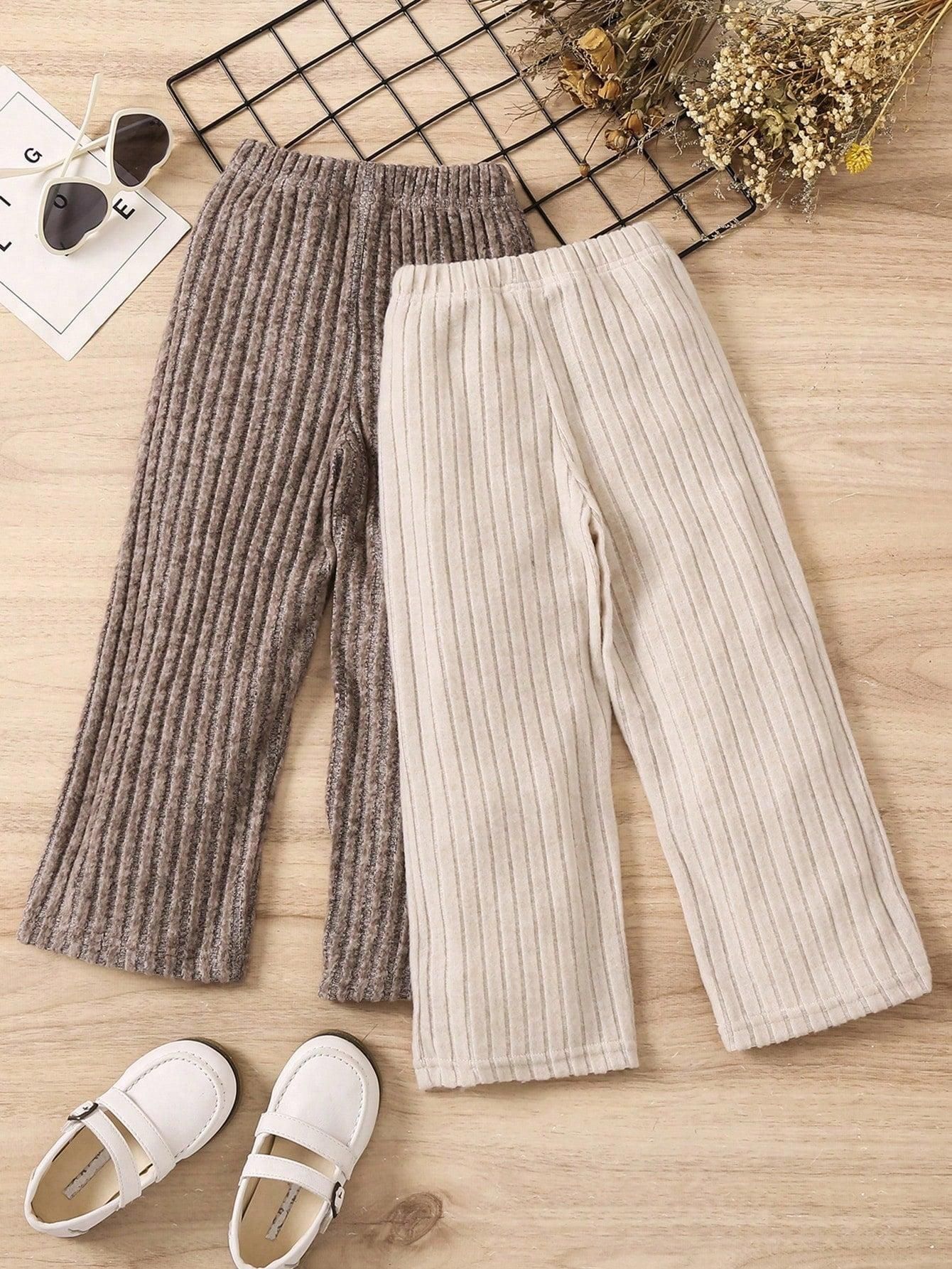 Shein Dzianinowe Spodnie 2 Pack Qqz NJ2__98/104 - Ceny i opinie - Ceneo.pl