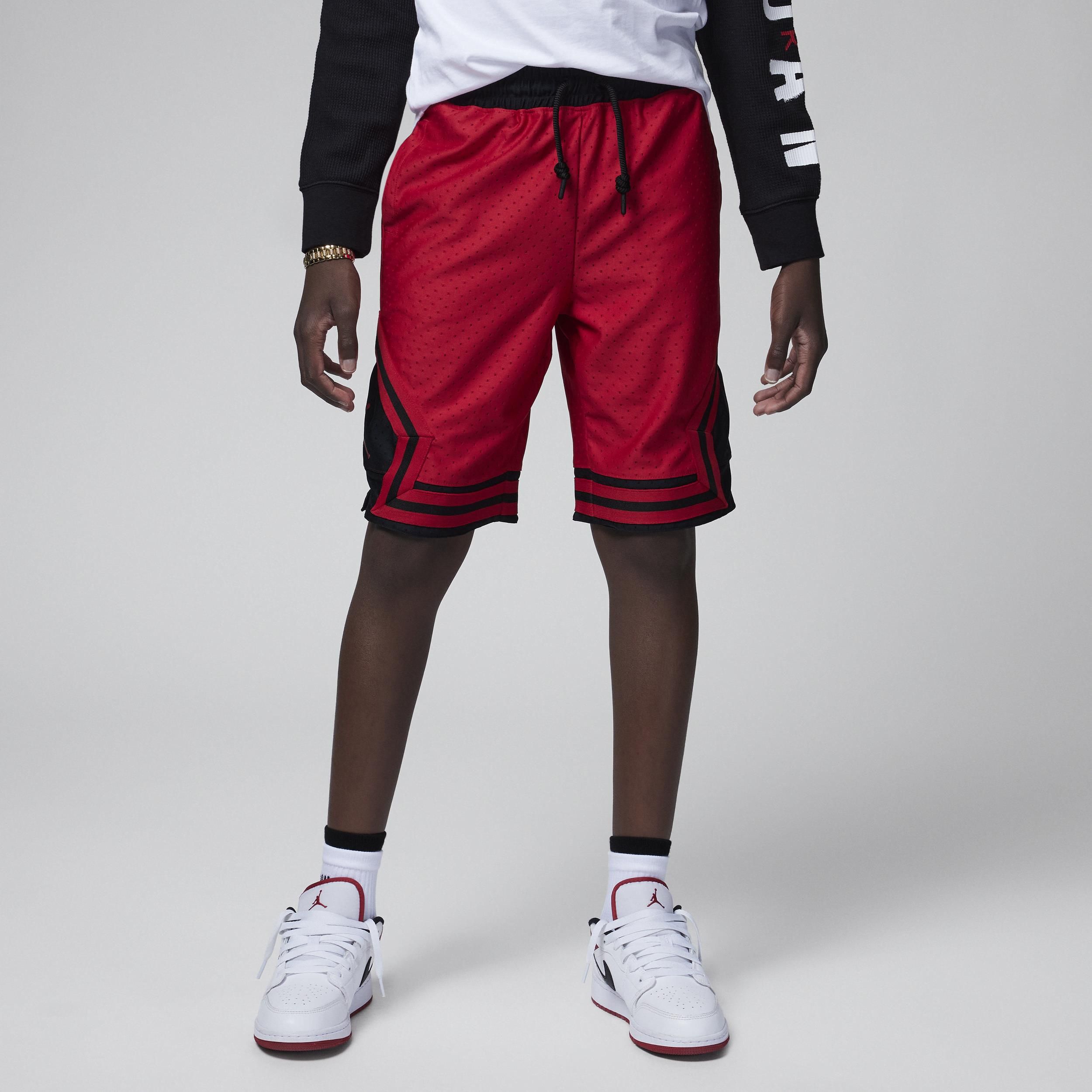 Spodenki Z Siateczki Dla Dużych Dzieci Chłopców Jordan Dri Fit