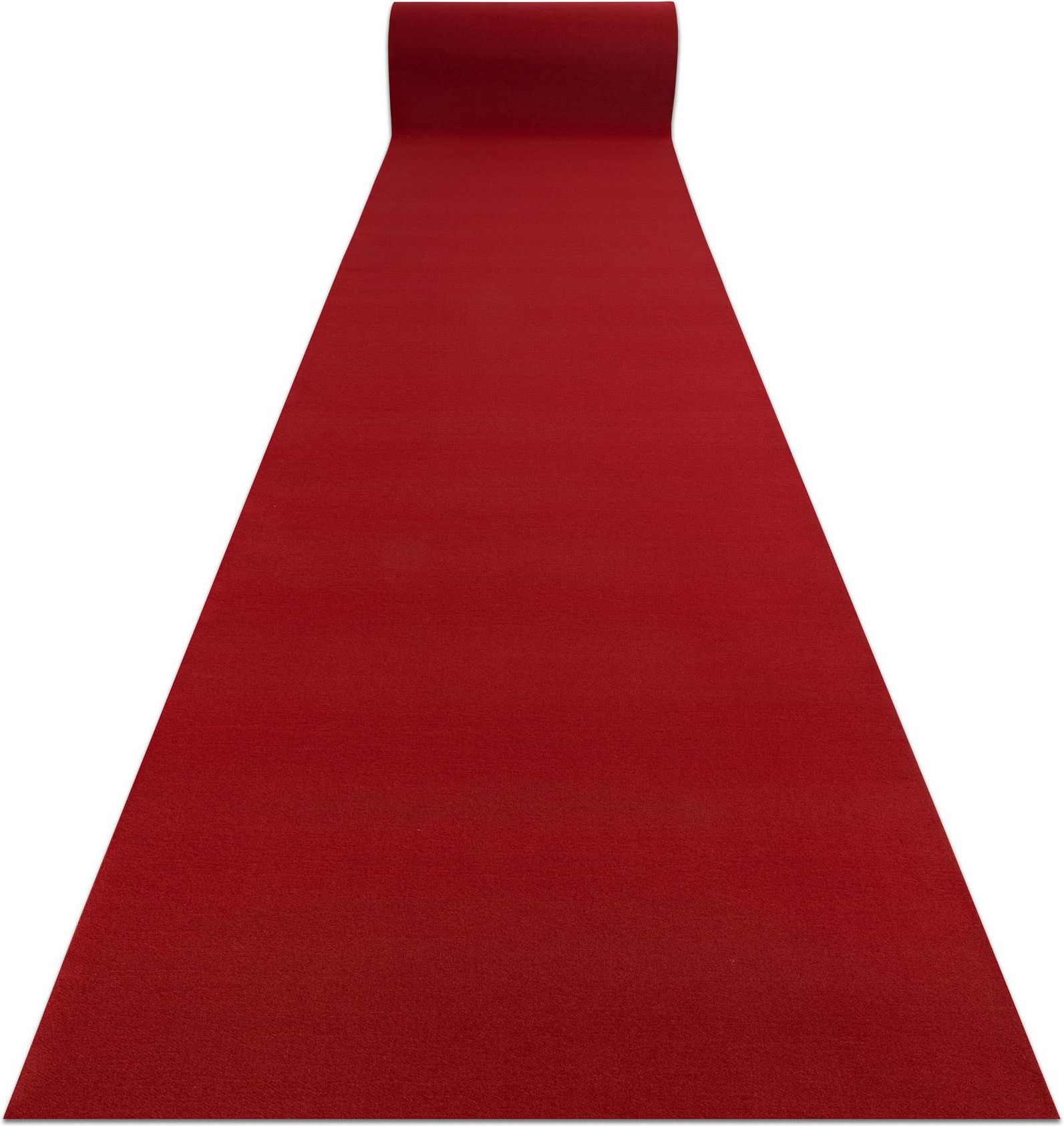 BestenTeppicheDe Chodnik Rumba 1974 Podgumowany Jednokolorowy Bordo ...