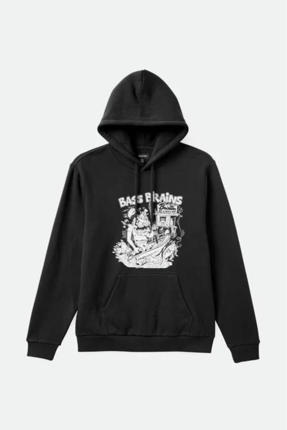 Bluza męska Brixton Bass Brain Monster Hood kangurka dresowa M - Ceny i ...