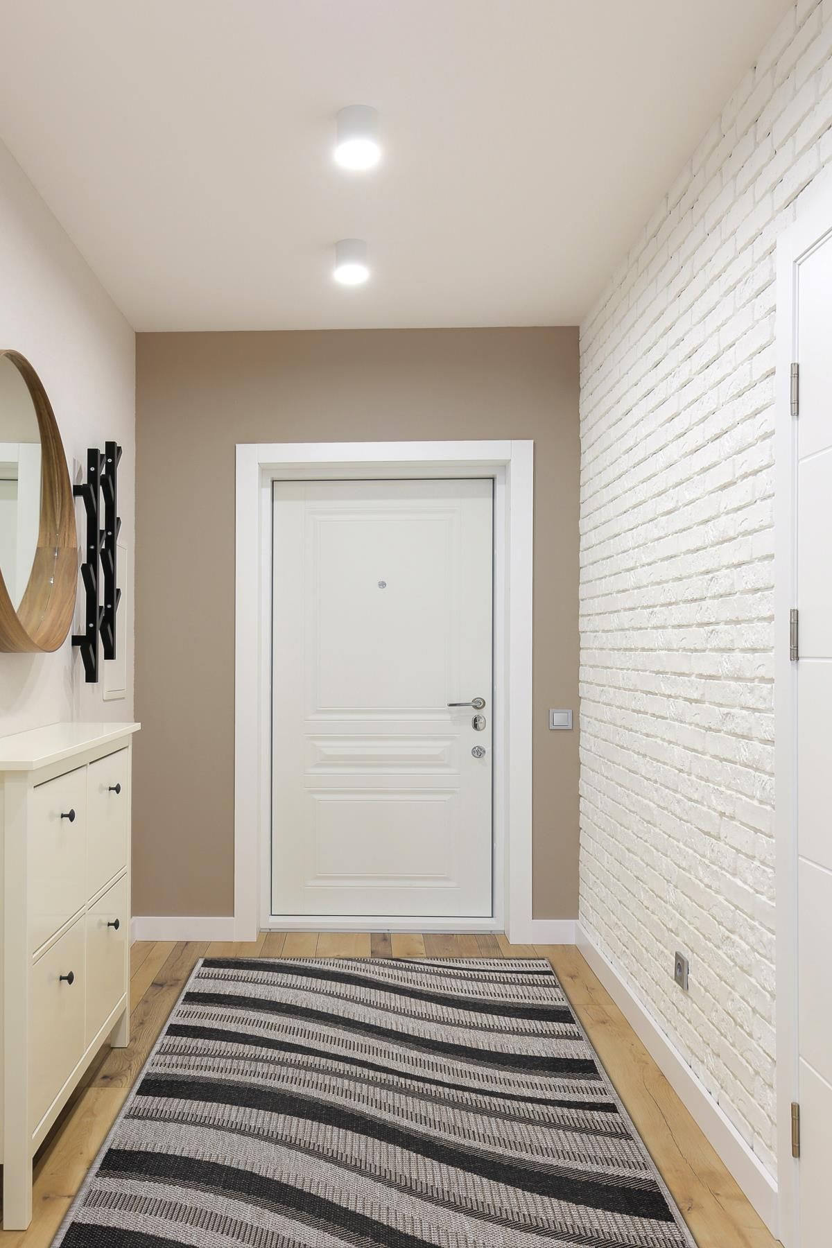 BestenTeppicheDe Chodnik Sizal Floorlux Wzór 20353 Srebrny Czarny 100Cm ...