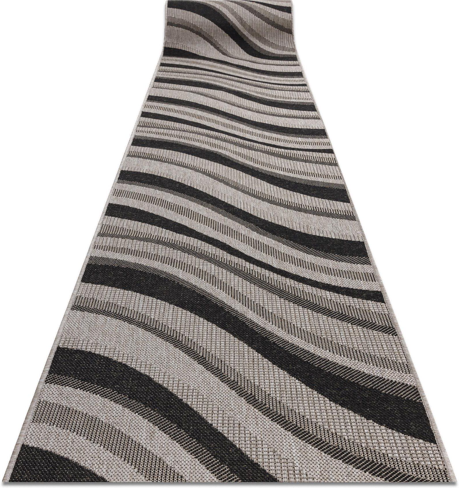 BestenTeppicheDe Chodnik Sizal Floorlux Wzór 20353 Srebrny Czarny 100Cm ...