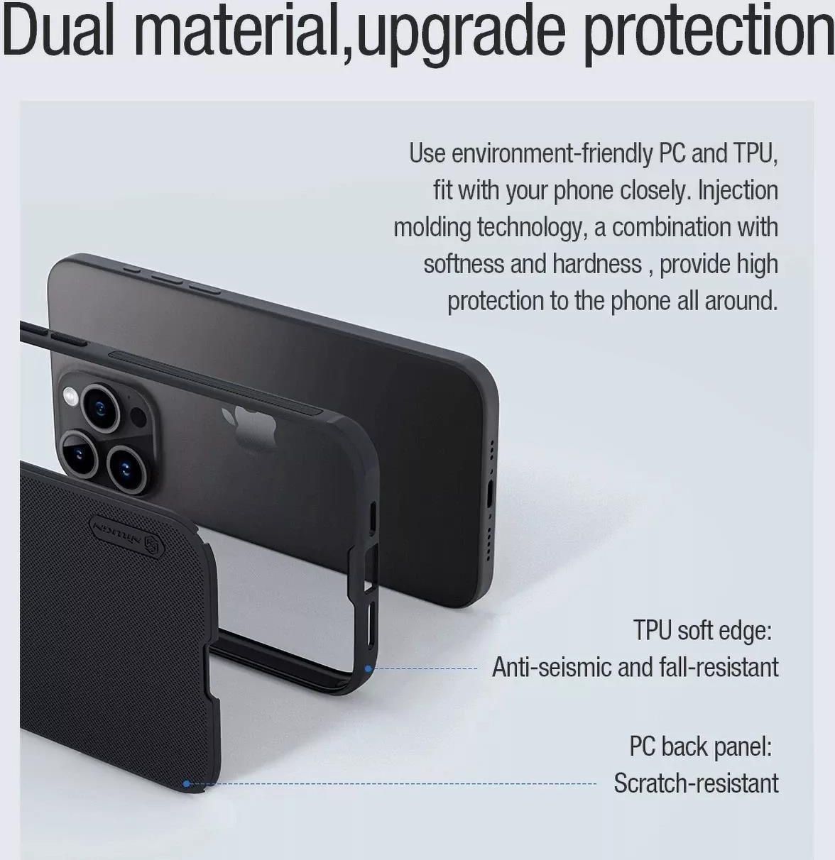 Nillkin Etui Super Frosted Shield Pro Magnetic Case Na Iphone 15 Max Czarne - Etui na telefon ...
