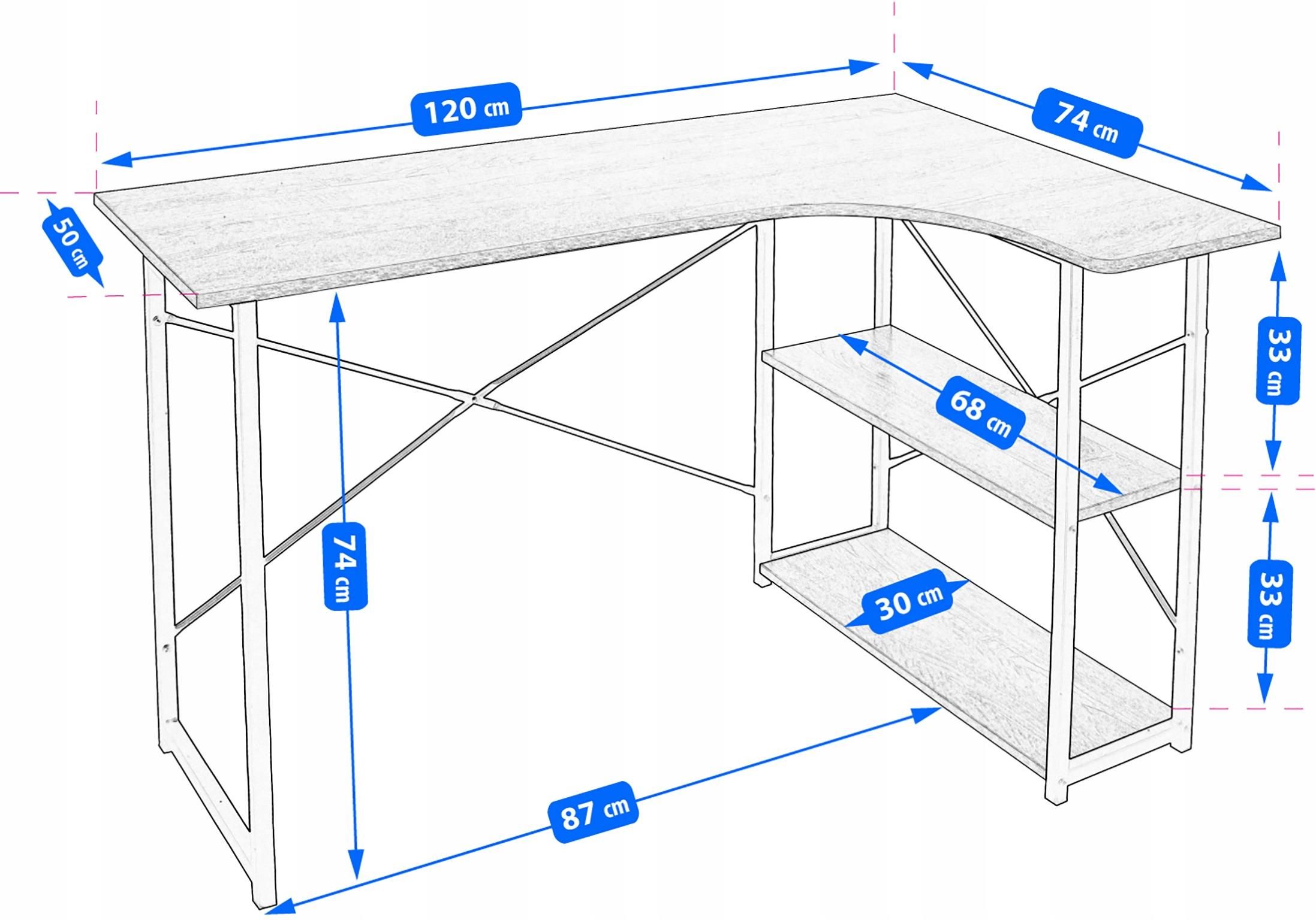 Jumi Biurko Eleganckie Rogowe Do Gabinetu Biura Nowoczesne Duże ...
