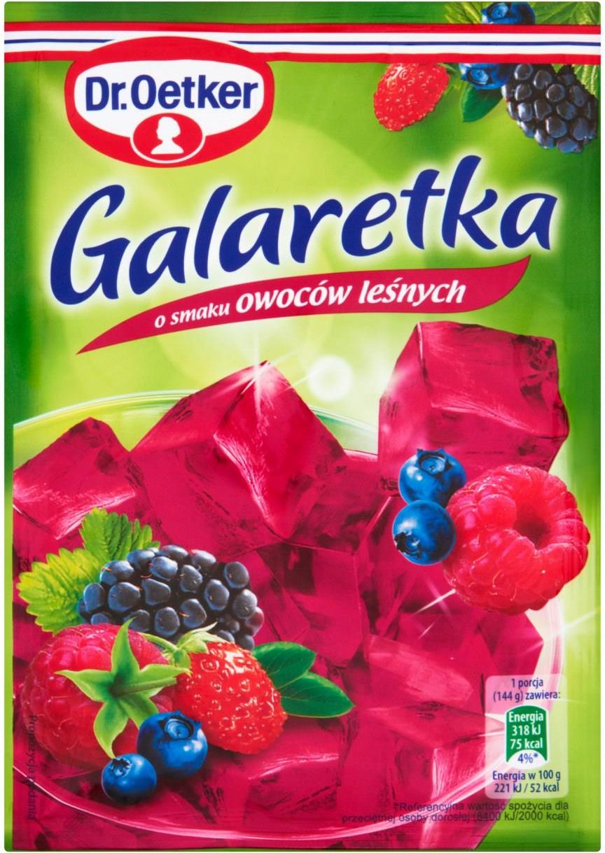 Dr Oetker Galaretka O Smaku Owoców Leśnych 75g Ceny I Opinie Ceneo Pl