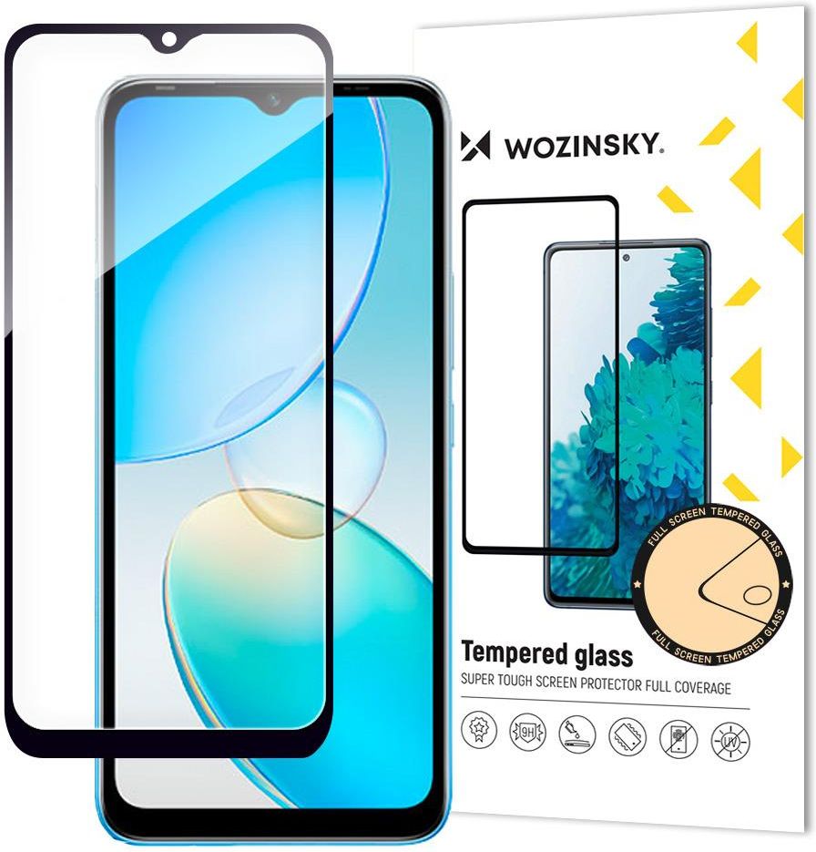 Icableseu Wozinsky Full Glue Szkło Hartowane Infinix Hot 12I Na Cały Ekran Z Ramką Czarny - Etui ...
