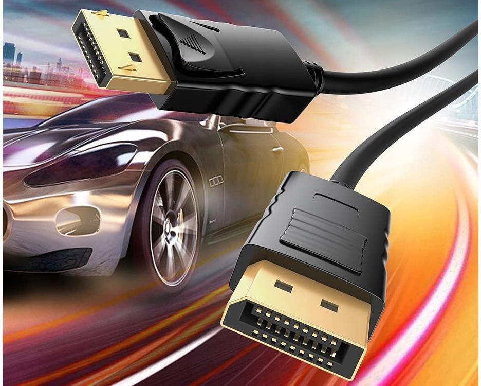 KABEL PRZEWÓD DP 1.4 VIDEO AUDIO DISPLAYPORT DISPLAYPORT 8K 4K 2K 2m ...