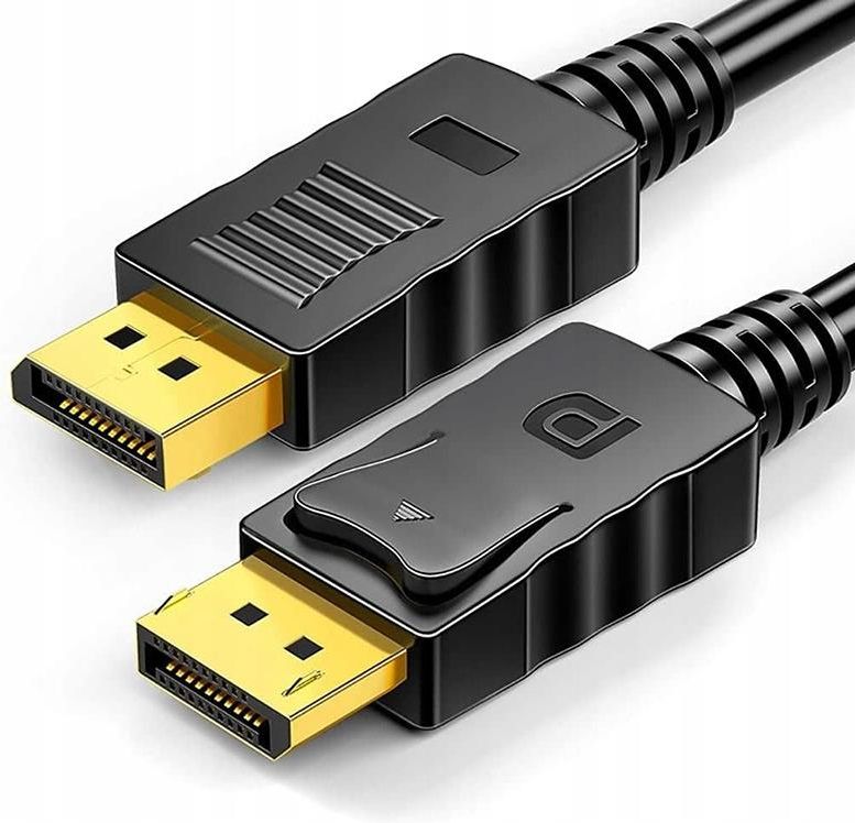 KABEL PRZEWÓD DP 1.4 VIDEO AUDIO DISPLAYPORT DISPLAYPORT 8K 4K 2K 2m ...