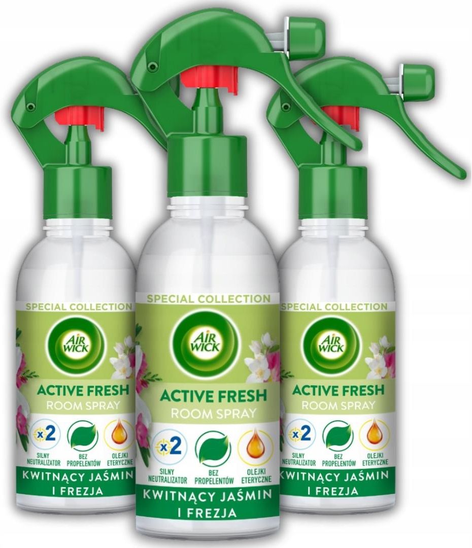 Air Wick Active Fresh Room Spray Kwitnący Jaśmin & Frezja x3 - Ceny i ...