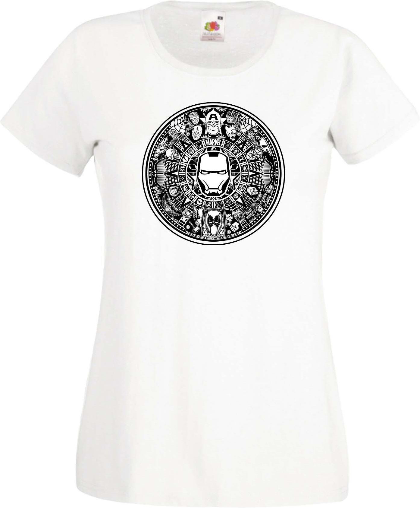 Aztec Calendar koszulka damska Avengers Marvel Comics, Lady XS / Biały ...