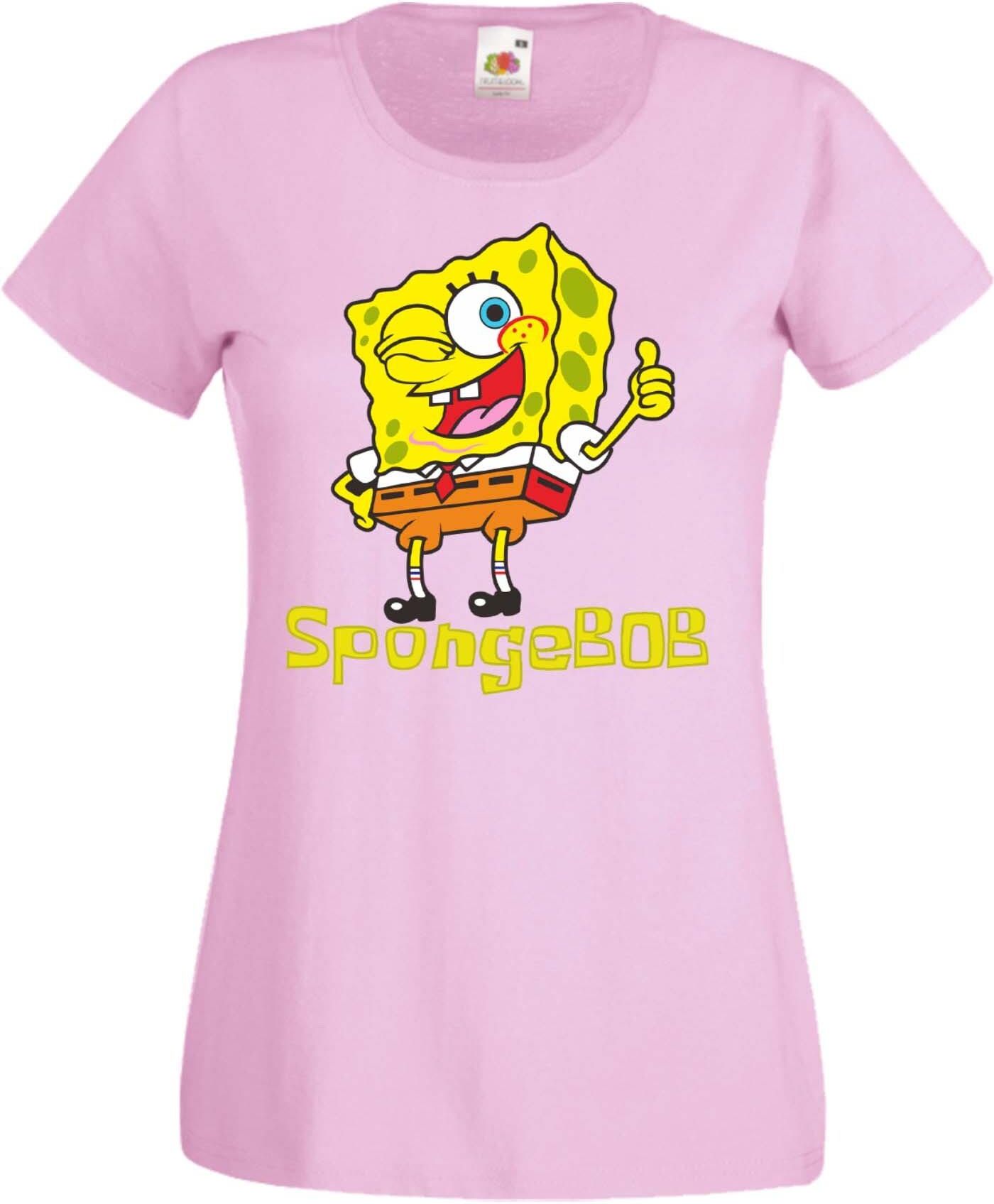 Squarepants koszulka damska Spongebob Squarepants, Lady 2XL / Różowy ...