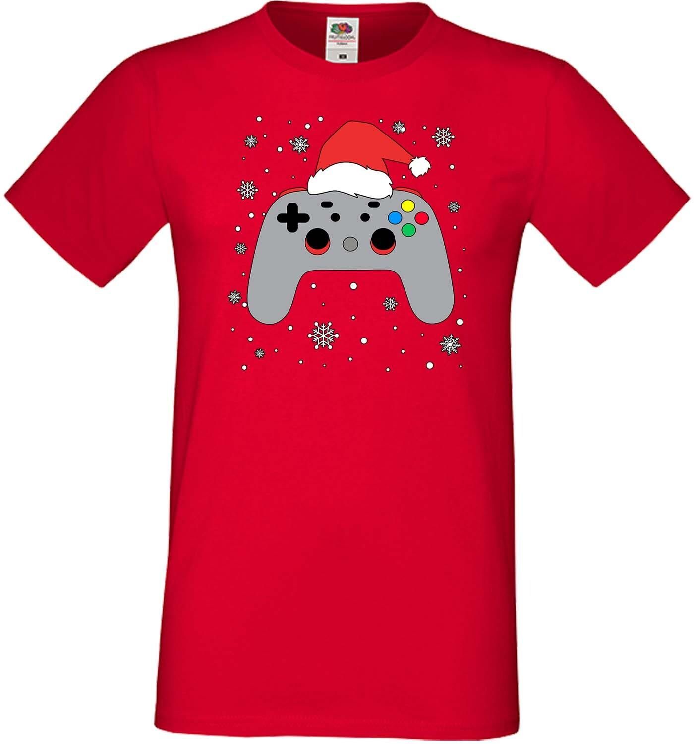 Christmas Gamer Gamepad Christmas męska koszulka Christmas Tree New ...
