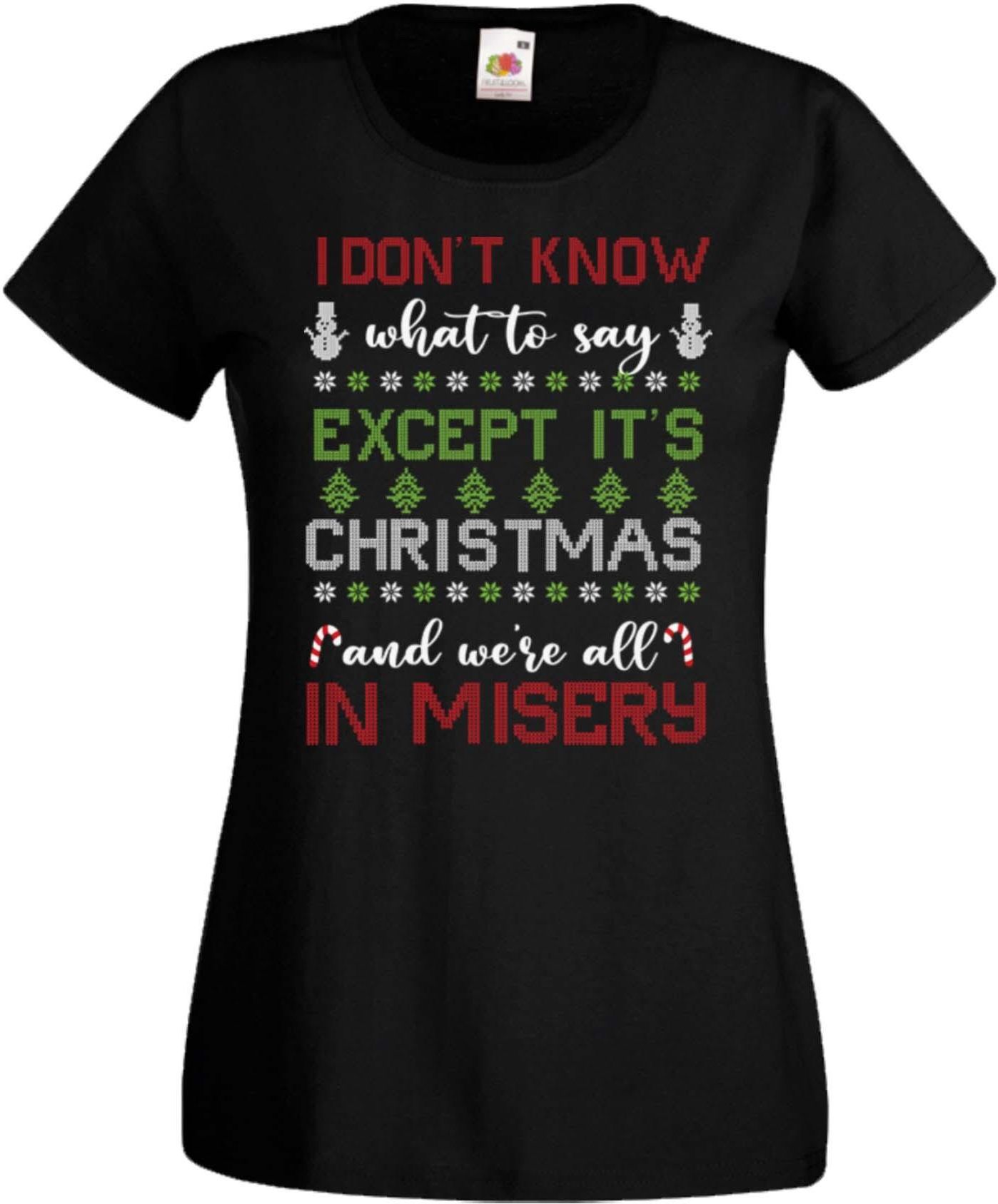 I Dont Know What To Say Except Its Christmas Christmas koszulka damska ...