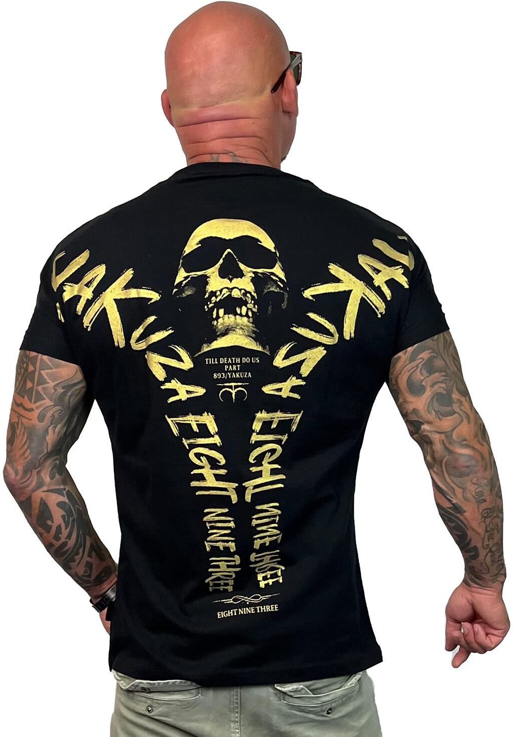 Yakuza-Official-Store Koszulka męska Yakuza VIP Skull Tree, czarny, S ...