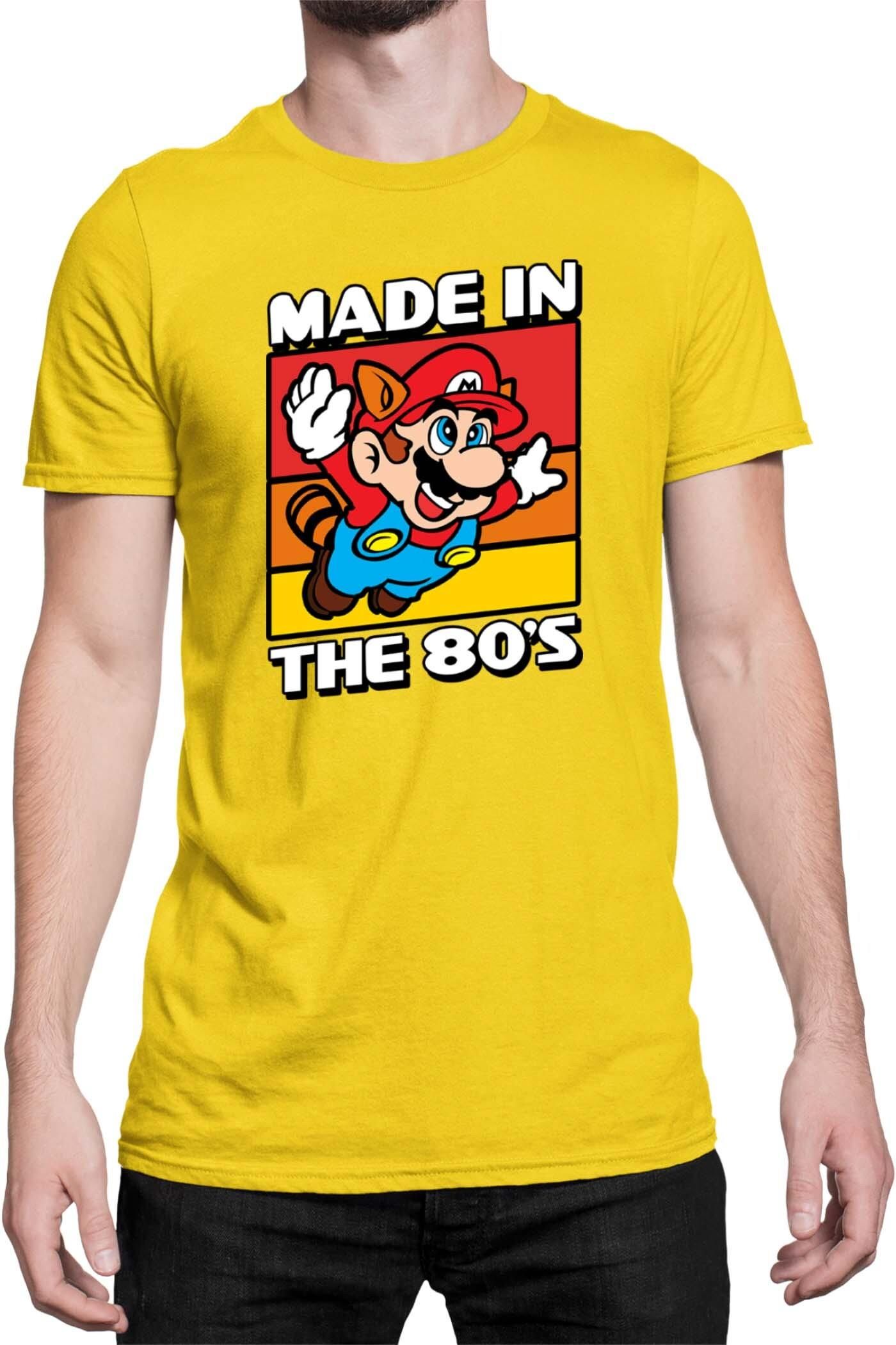 Mario Made In The 80s męska koszulka Super Mario Bros Luigi Bowser, Man ...