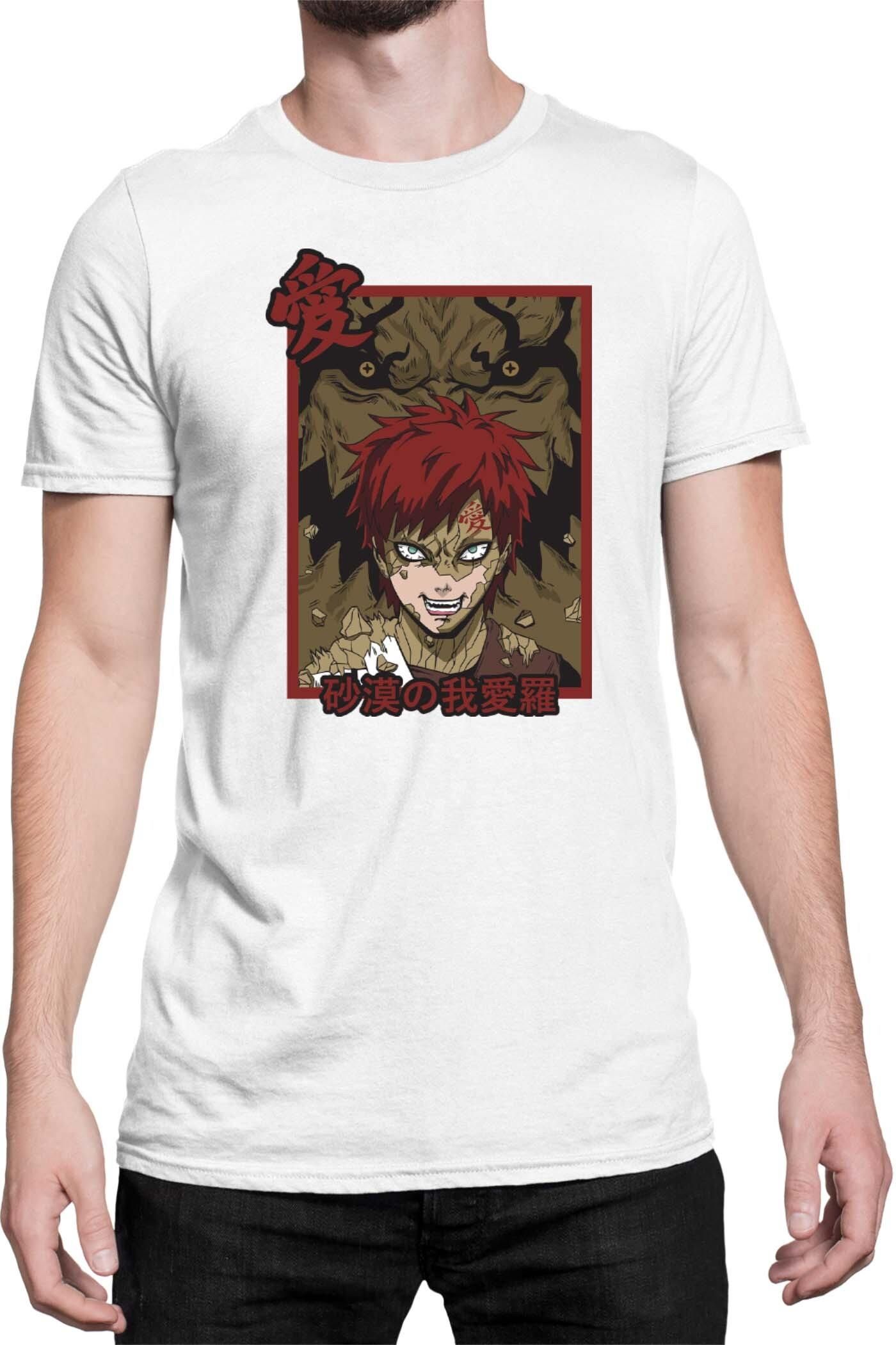 Gaara Shukaku męska koszulka Demon Slayer Kimetsu no Yaiba Anime Manga ...