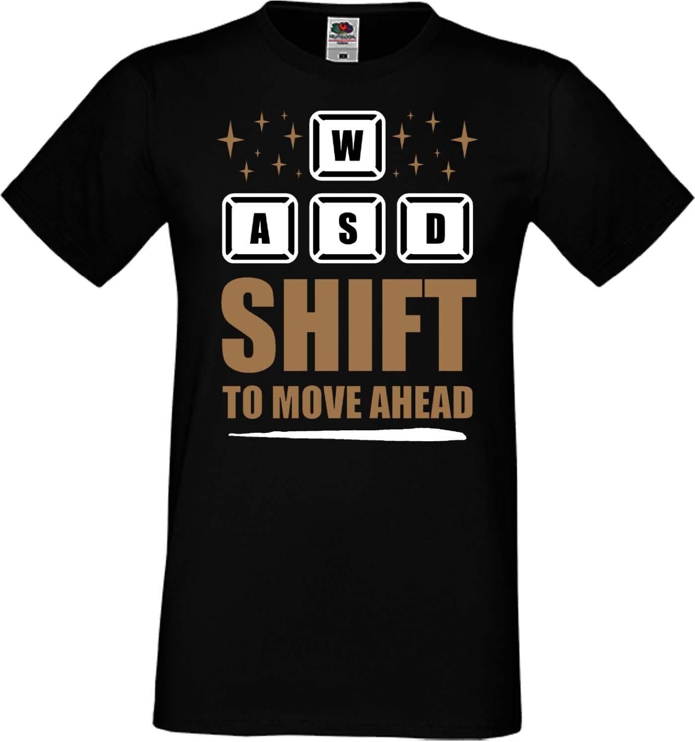 Gamer Wasd Shift męska koszulka Video Games Gamer Gift, Man S / Czarny ...
