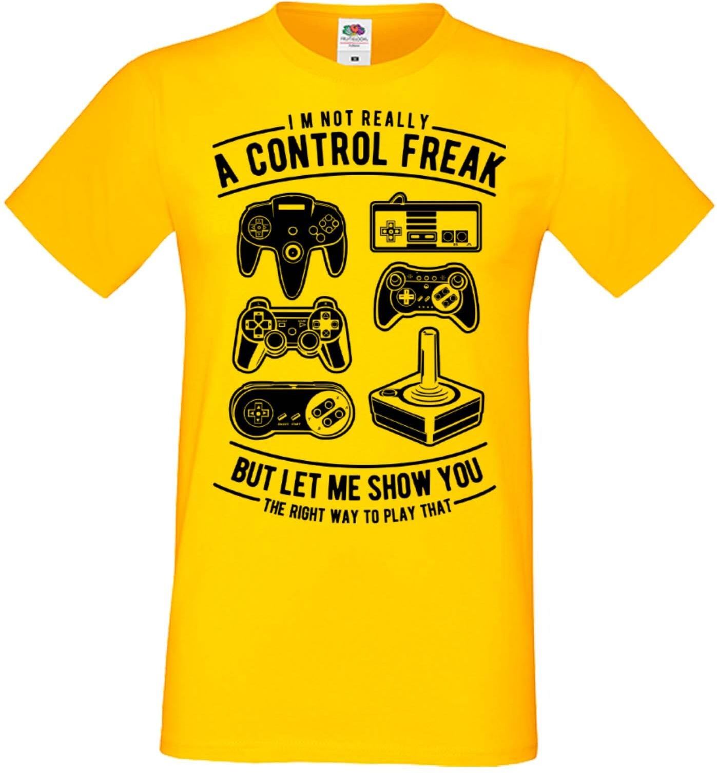 Gamer Control Freak męska koszulka Video Games Gamer Gift, Man M ...