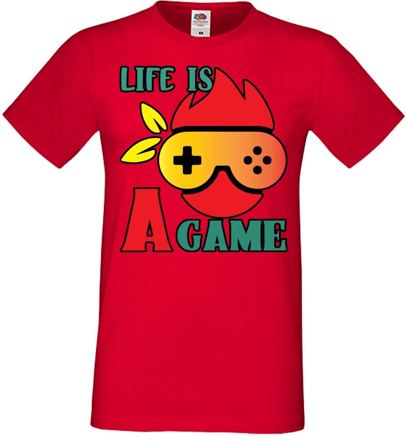 Gamer Lifegame męska koszulka Video Games Gamer Gift, Man S / Czerwony ...