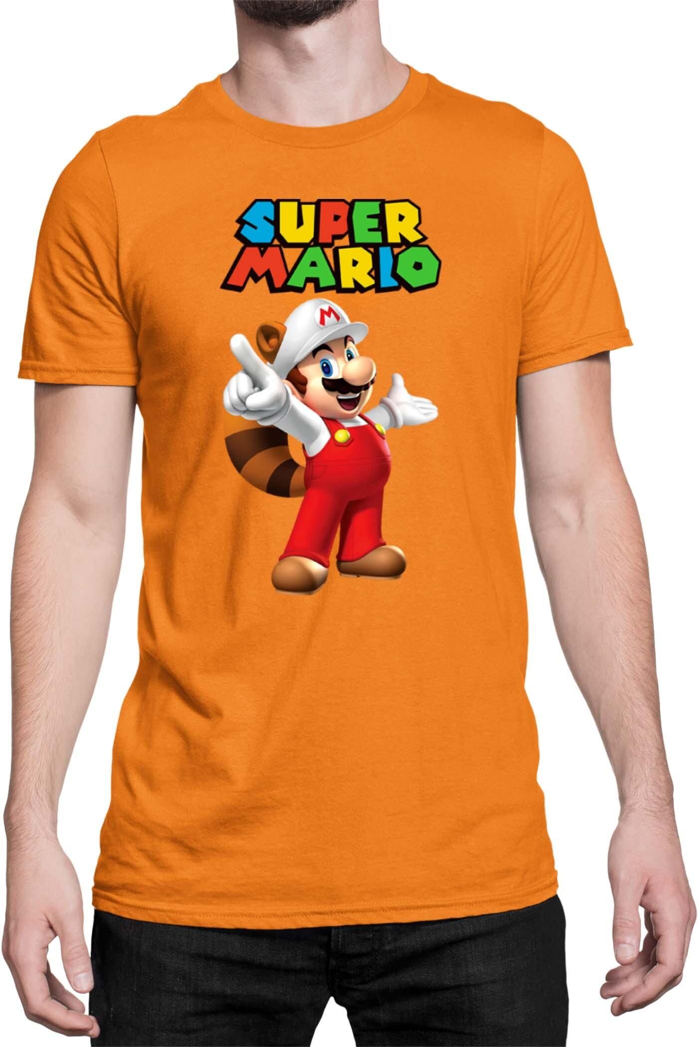 Mario Flower Costume męska koszulka Super Mario Bros Luigi Bowser, Man ...