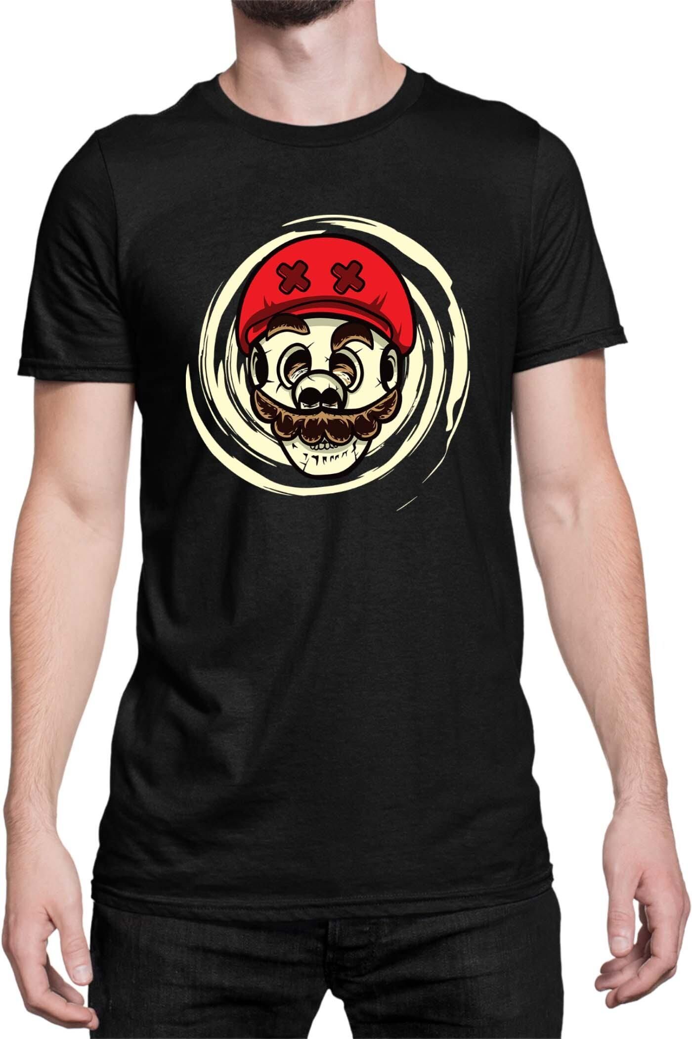 Mario Game Over męska koszulka Super Mario Bros Luigi Bowser, Man M ...