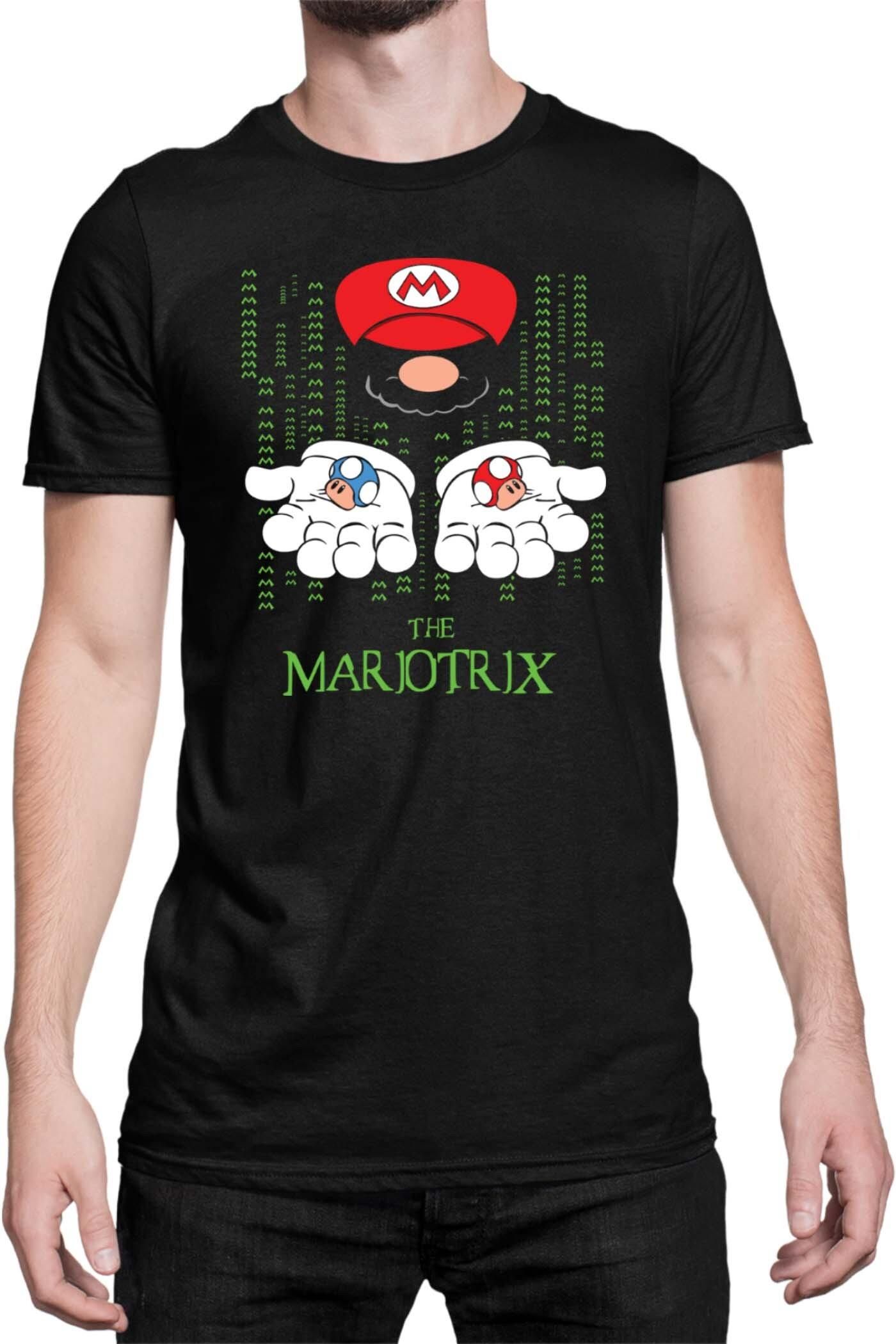 Mario The Matrix męska koszulka Super Mario Bros Luigi Bowser, Man 3XL ...