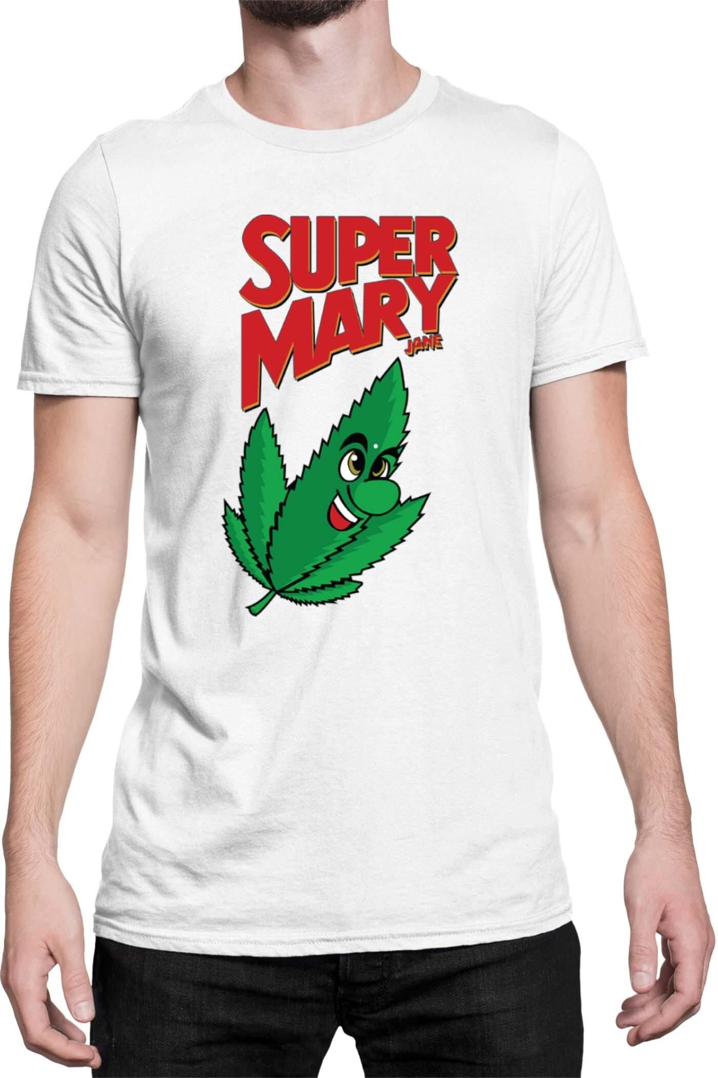 Super Mary Jane męska koszulka Super Mario Bros Luigi Bowser, Man XL ...