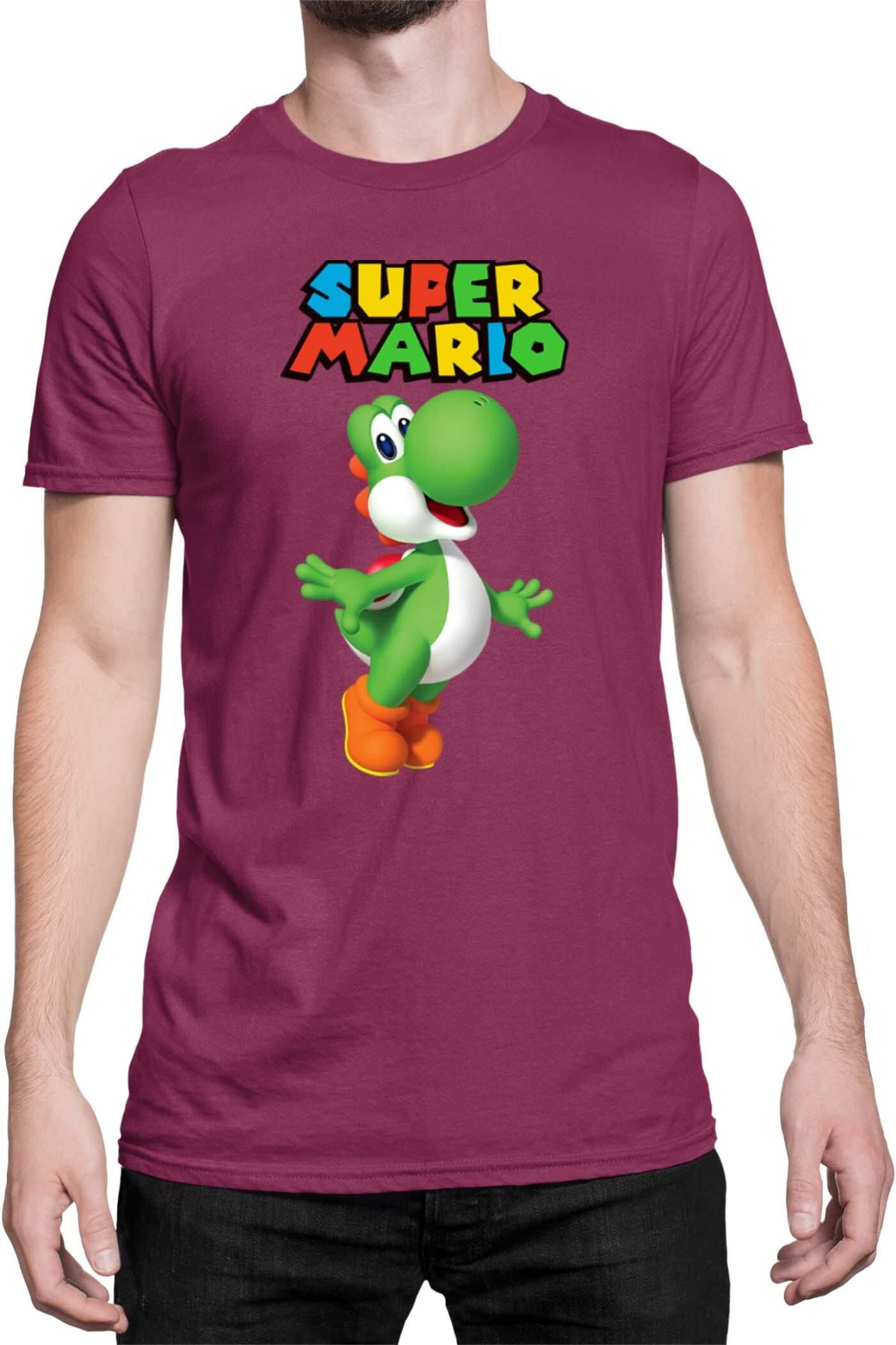 Yoshi Jumping męska koszulka Super Mario Bros Luigi Bowser, Man 3XL ...