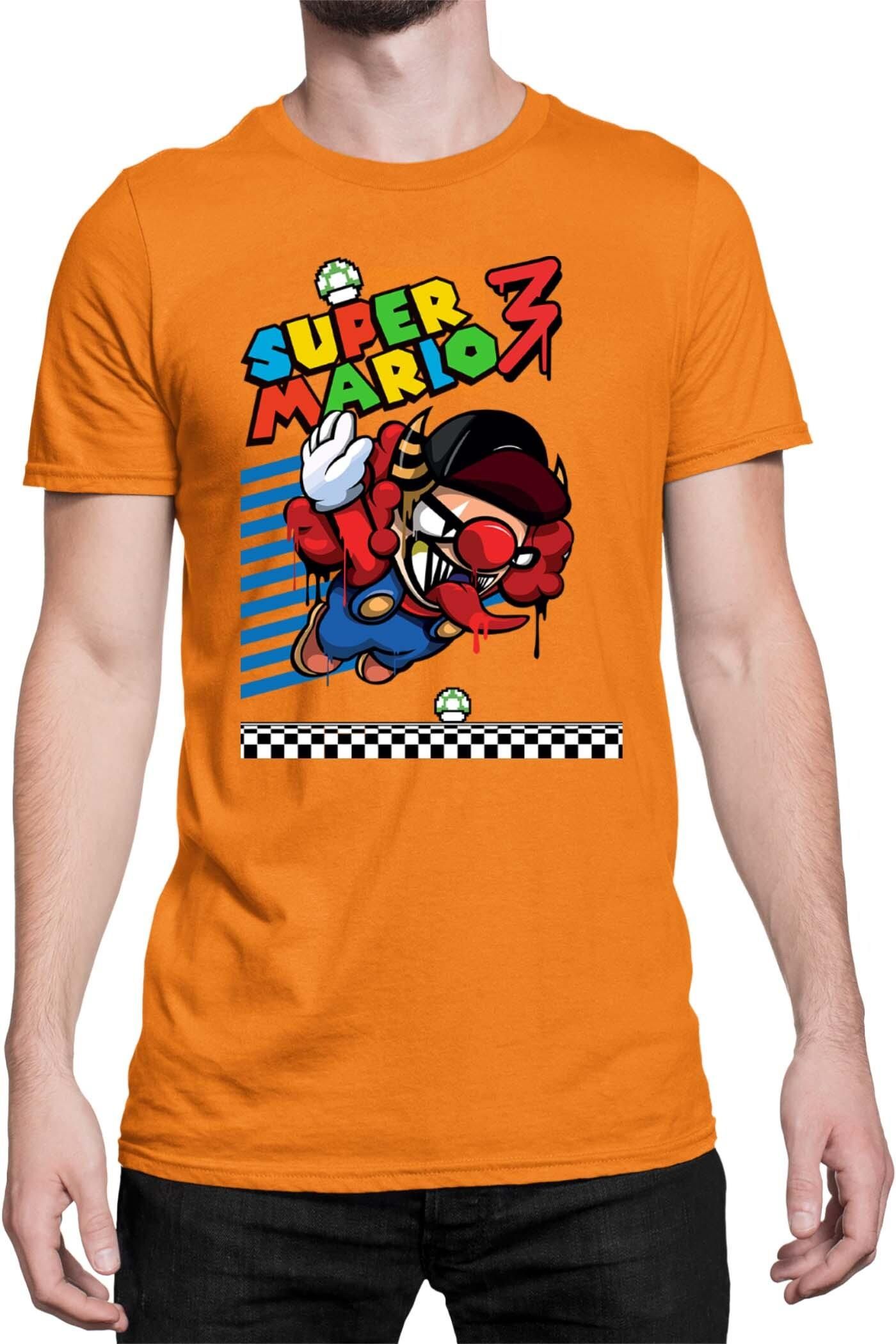 Bad Wario męska koszulka Super Mario Bros Luigi Bowser, Man S ...