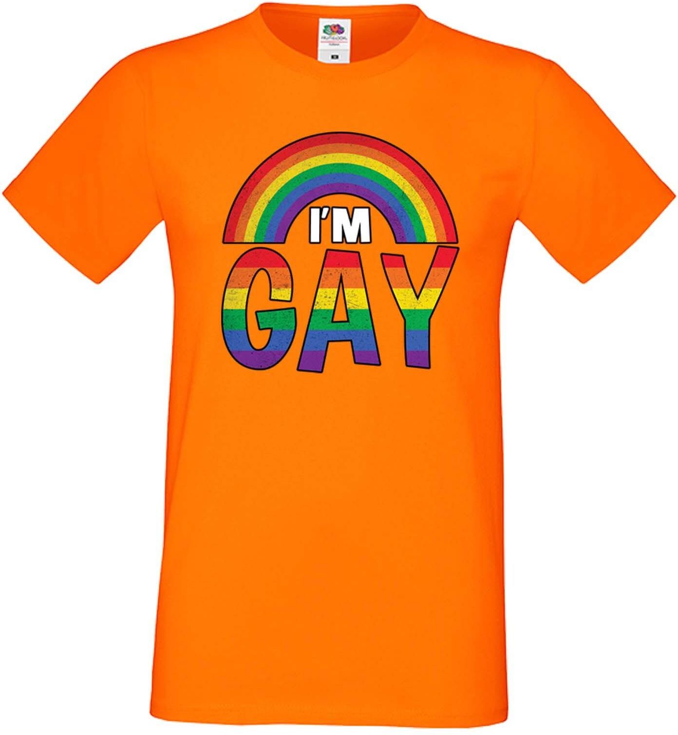 ImGay męska koszulka LGBTQ Pride Gift, Man S / Pomarańczowy - Ceny i ...