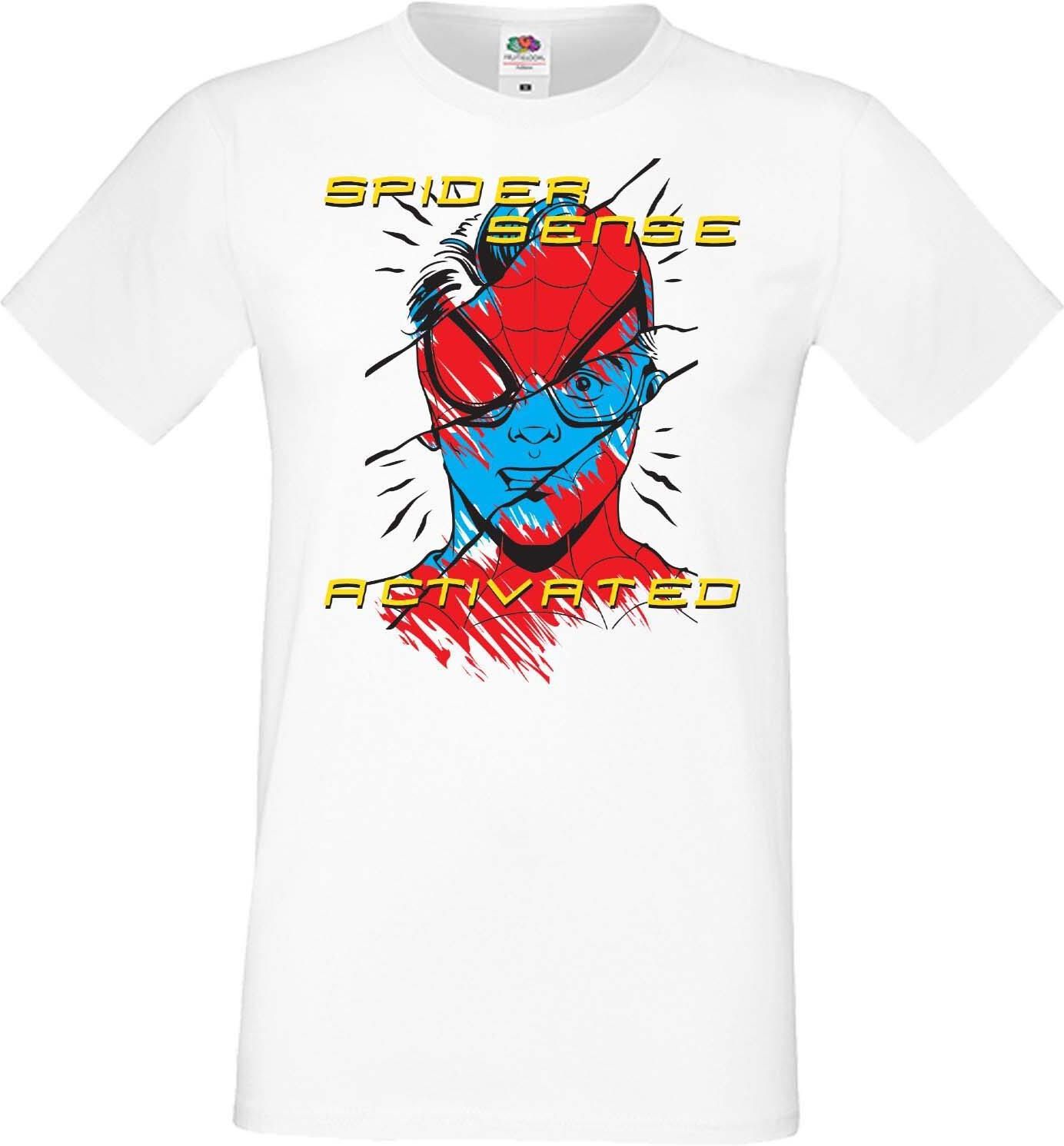 Sense Activated męska koszulka Marvel Comics Avengers Amazing Spiderman ...