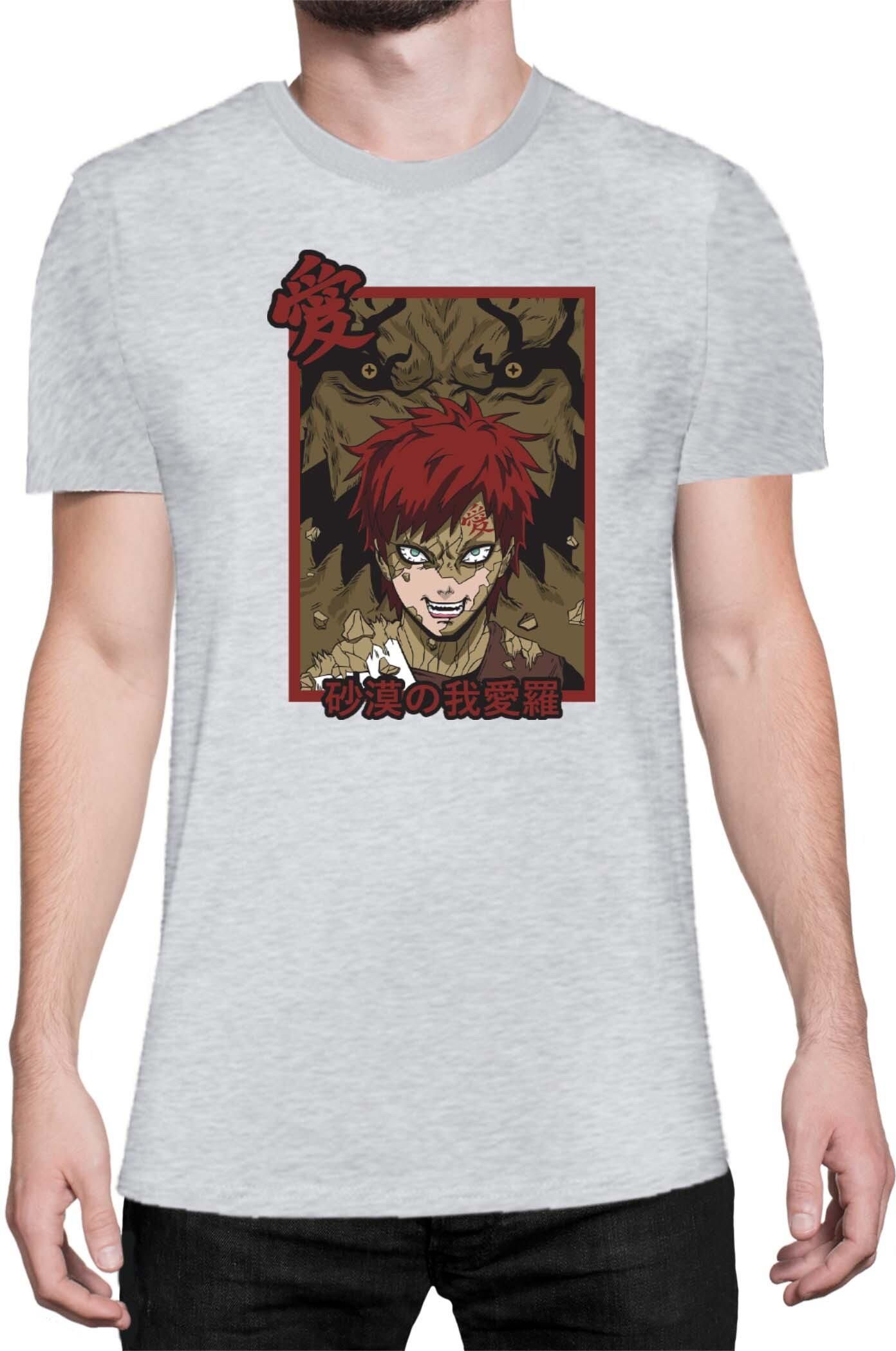 Gaara Shukaku męska koszulka Demon Slayer Kimetsu no Yaiba Anime Manga ...