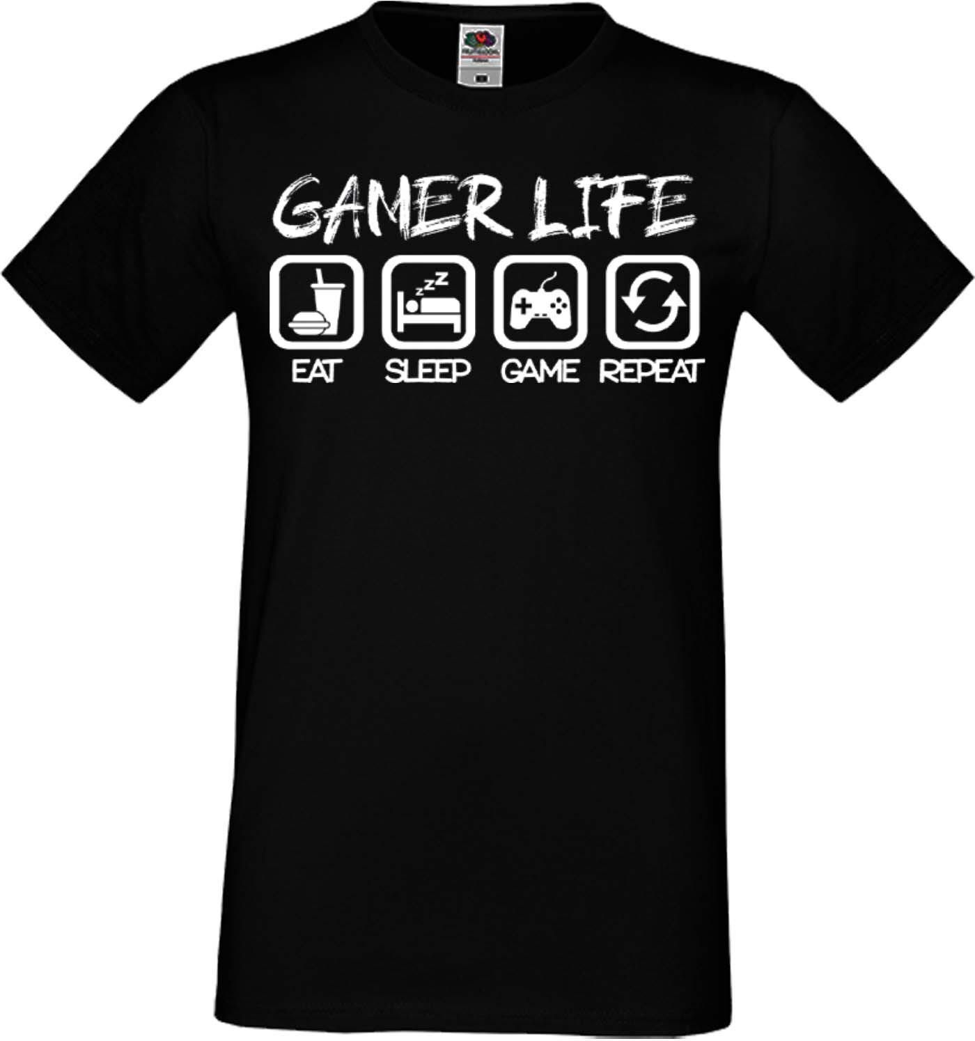 Gamer Gamerlife męska koszulka Video Games Gamer Gift, Man 3XL / Czarny ...