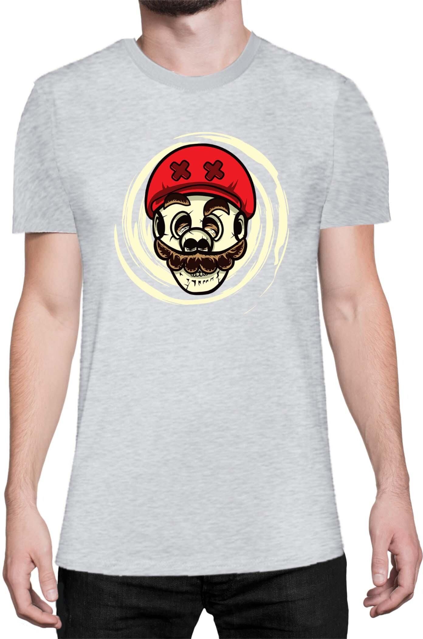 Mario Game Over męska koszulka Super Mario Bros Luigi Bowser, Man 3XL ...